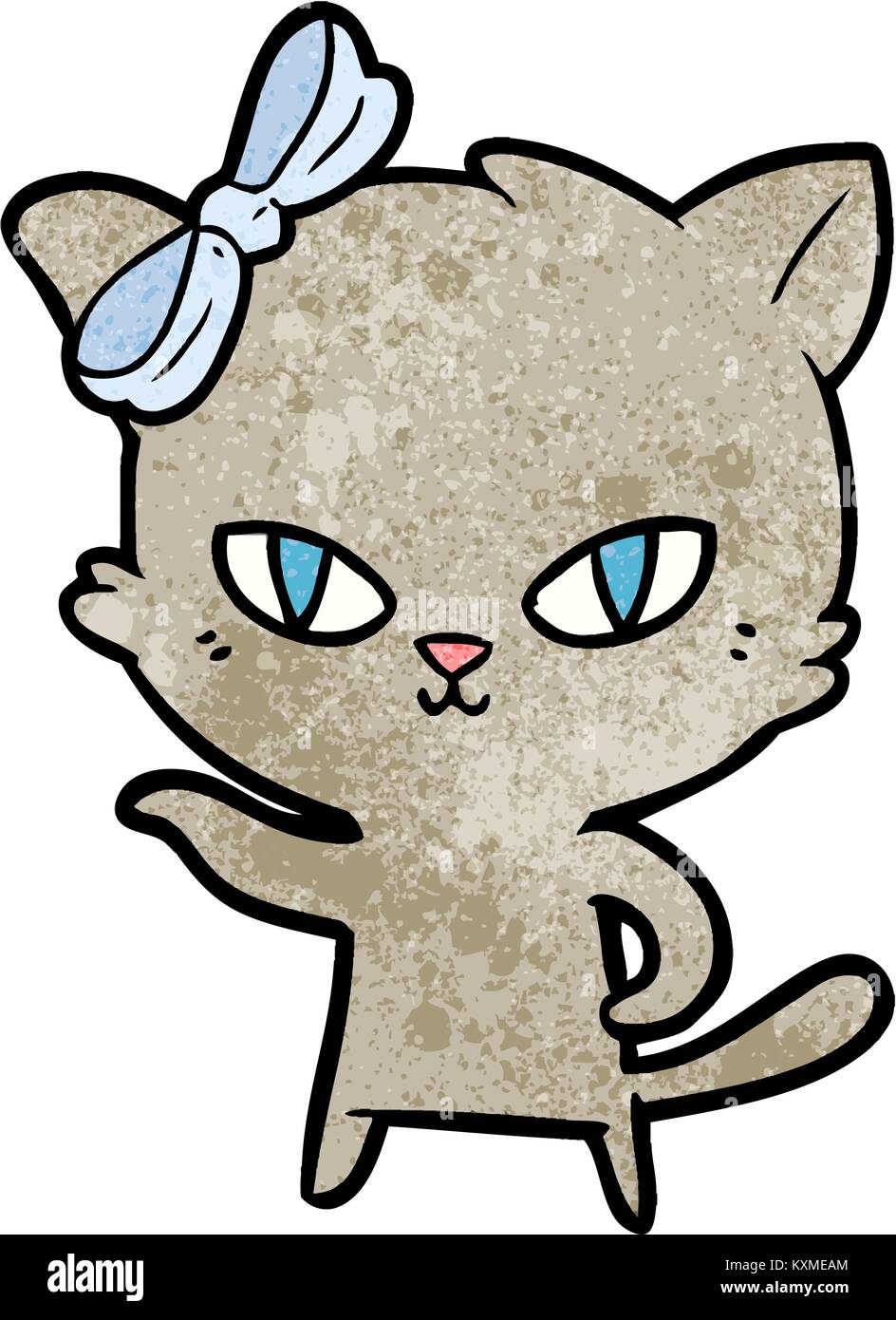 cute cartoon cat Stock Vector Image & Art - Alamy