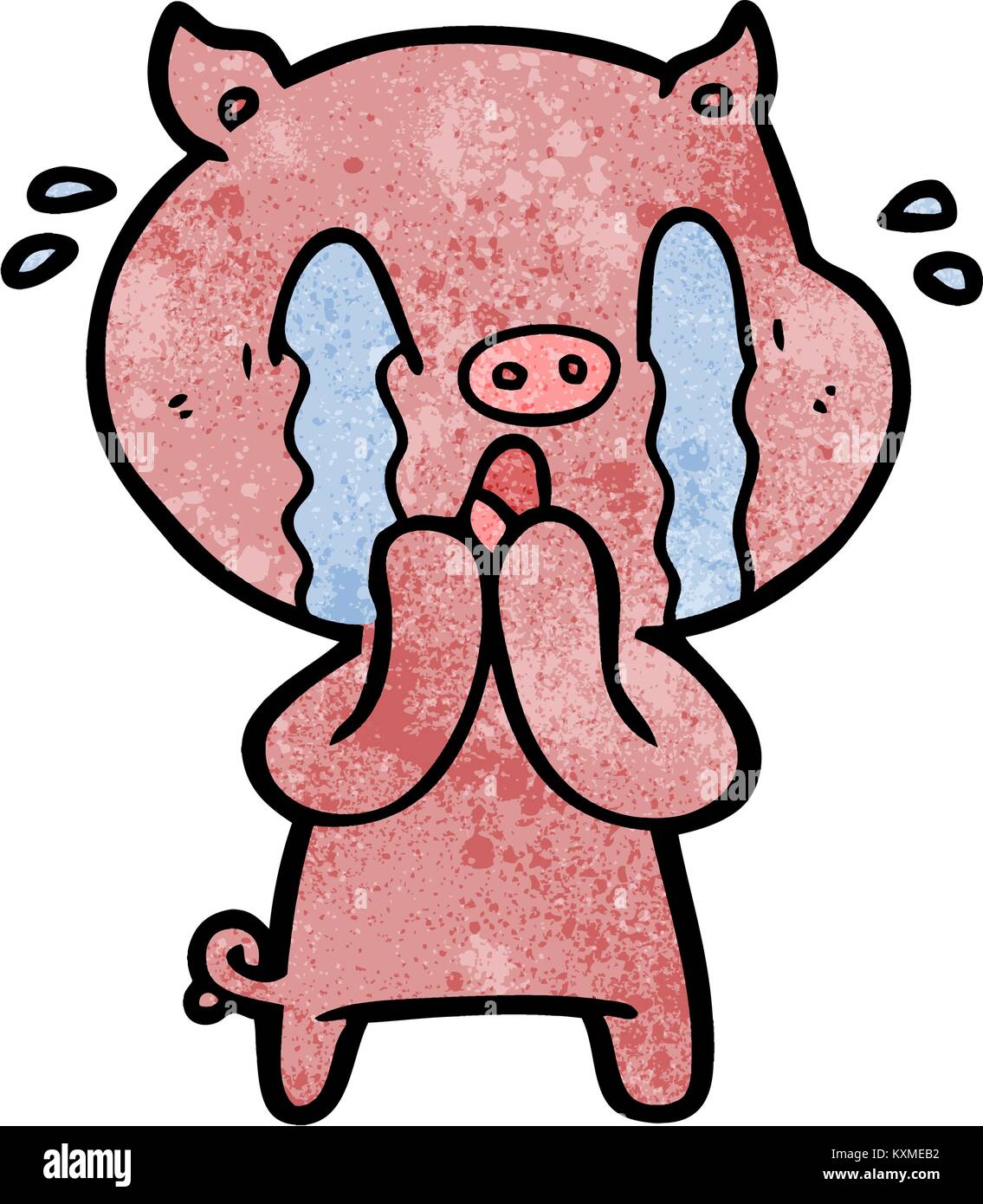 crying pig cartoon Stock Vector Image & Art - Alamy
