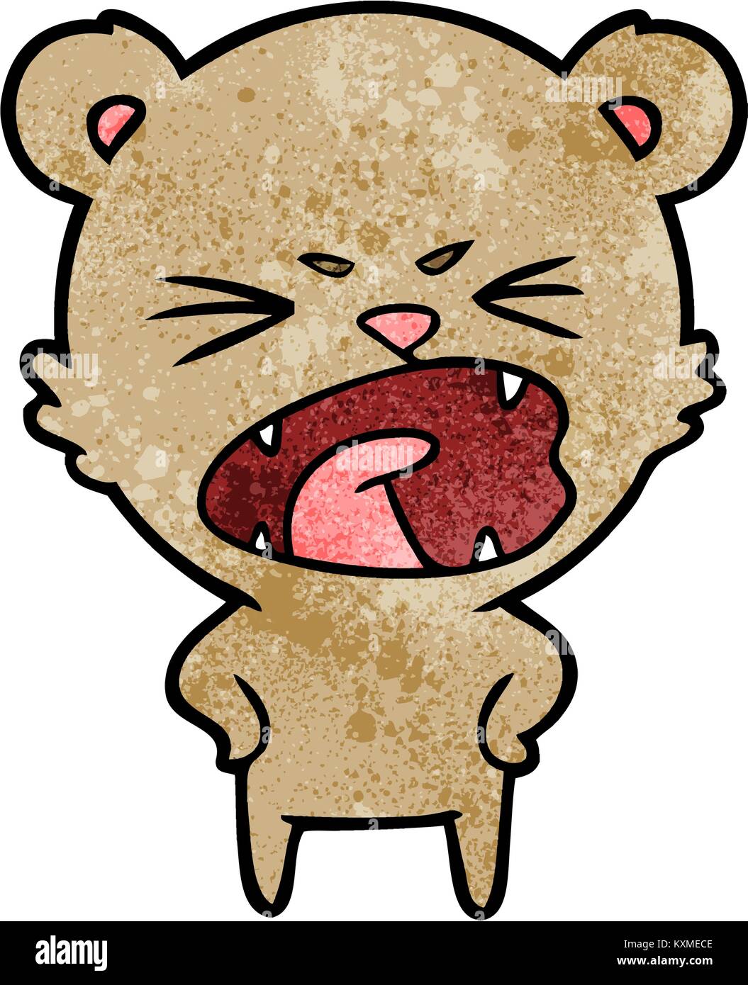 angry cartoon bear Stock Vector Image & Art - Alamy