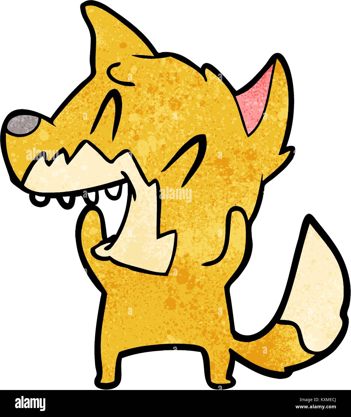 laughing fox cartoon Stock Vector Image & Art - Alamy