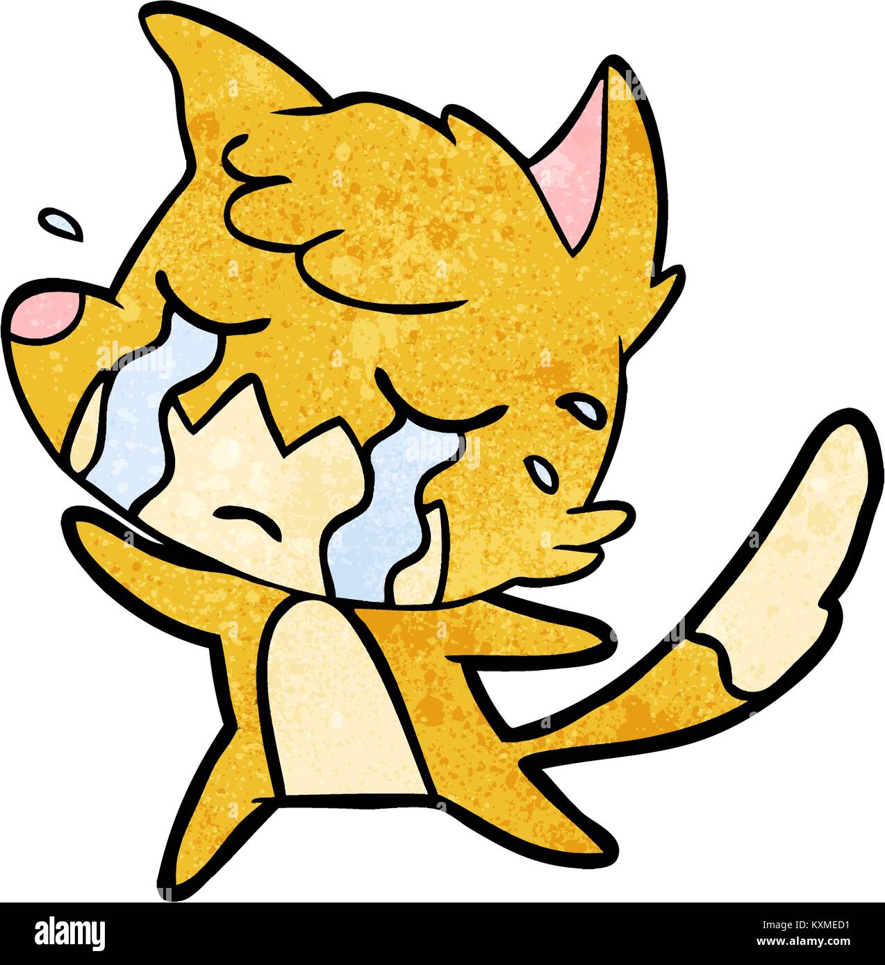 crying fox cartoon Stock Vector Image & Art - Alamy