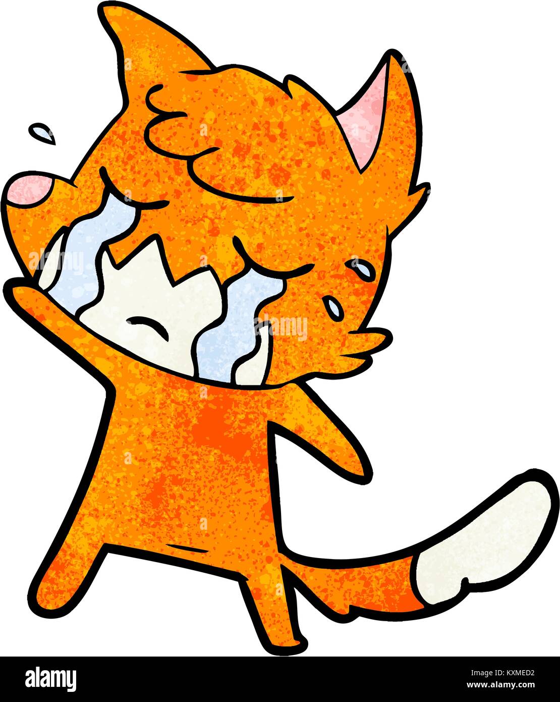 crying waving fox cartoon Stock Vector Image & Art - Alamy