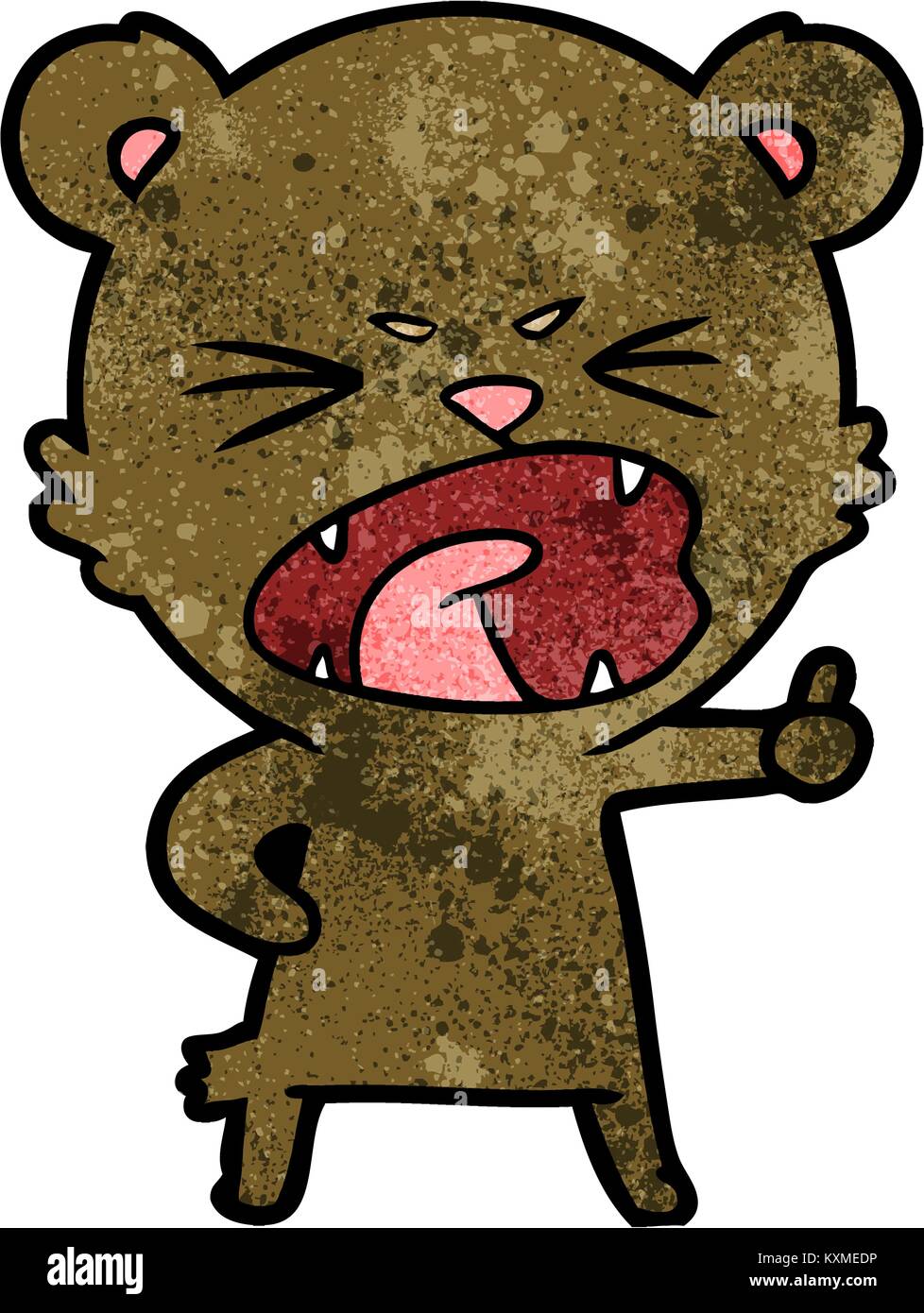 angry cartoon bear Stock Vector Image & Art - Alamy