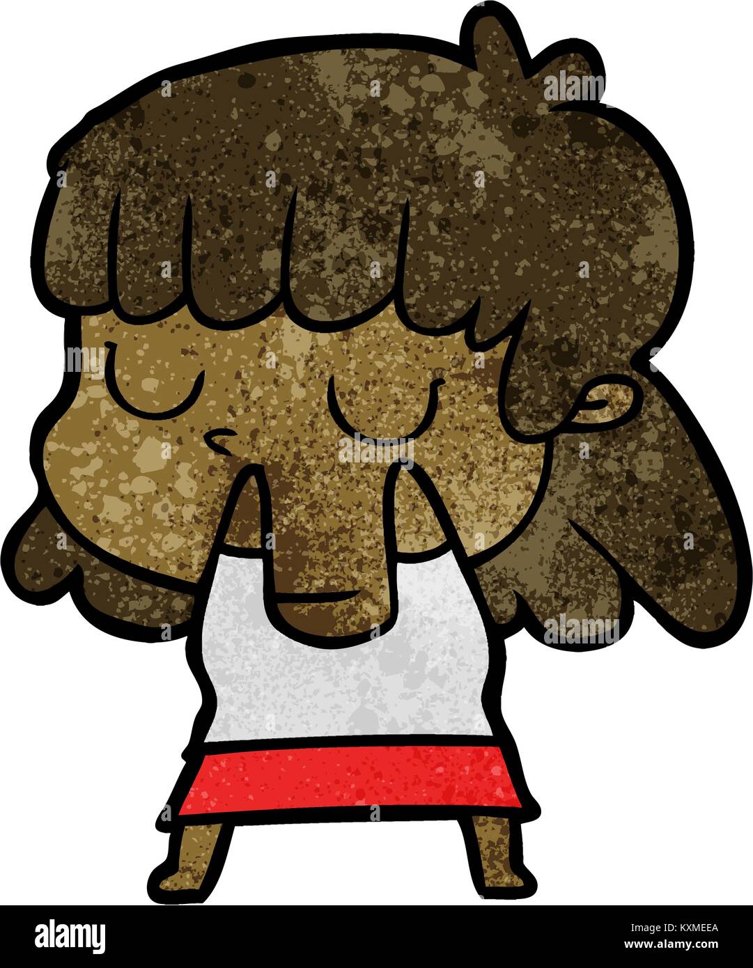 cartoon indifferent woman Stock Vector Image & Art - Alamy