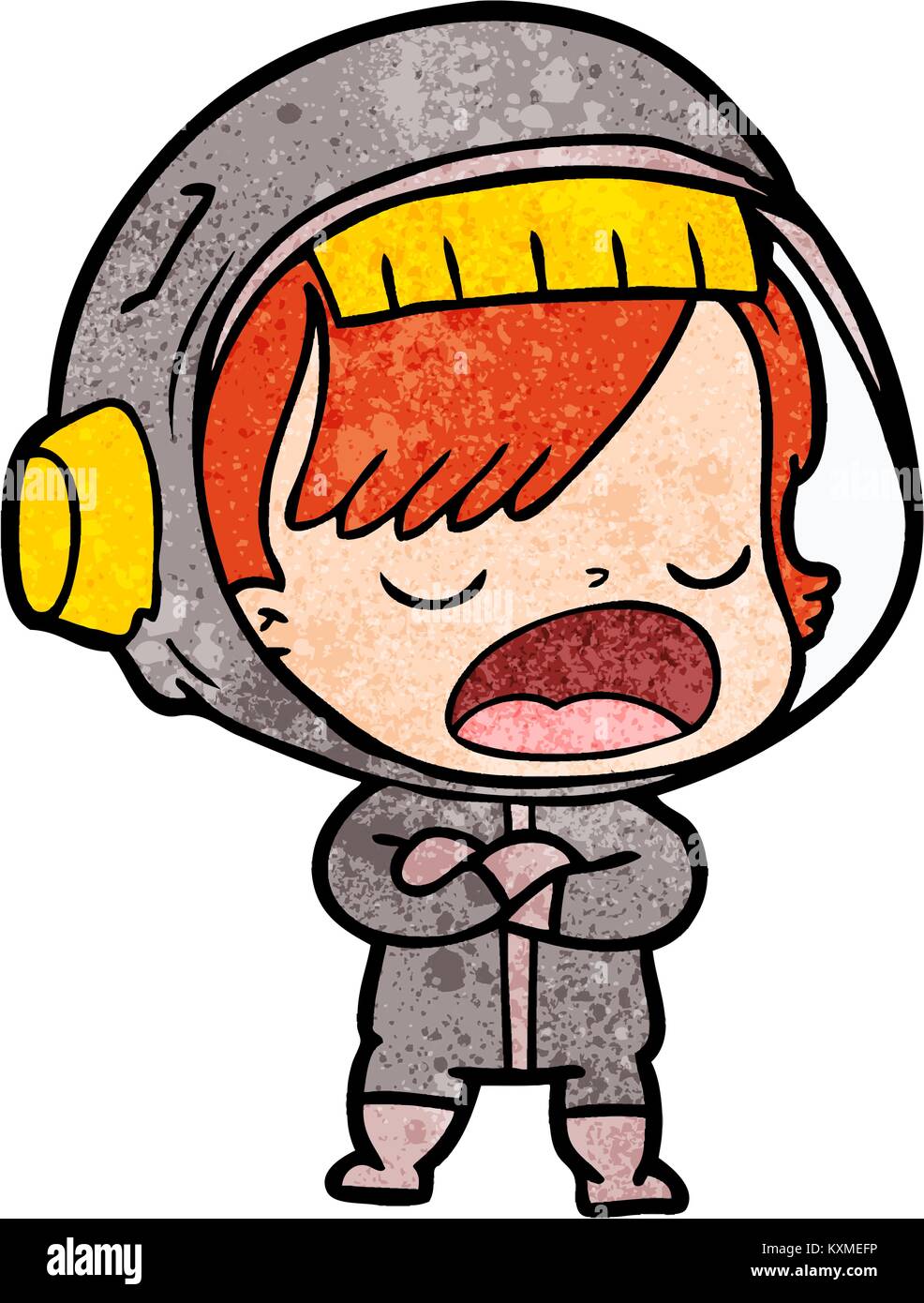 cartoon talking astronaut Stock Vector Image & Art - Alamy