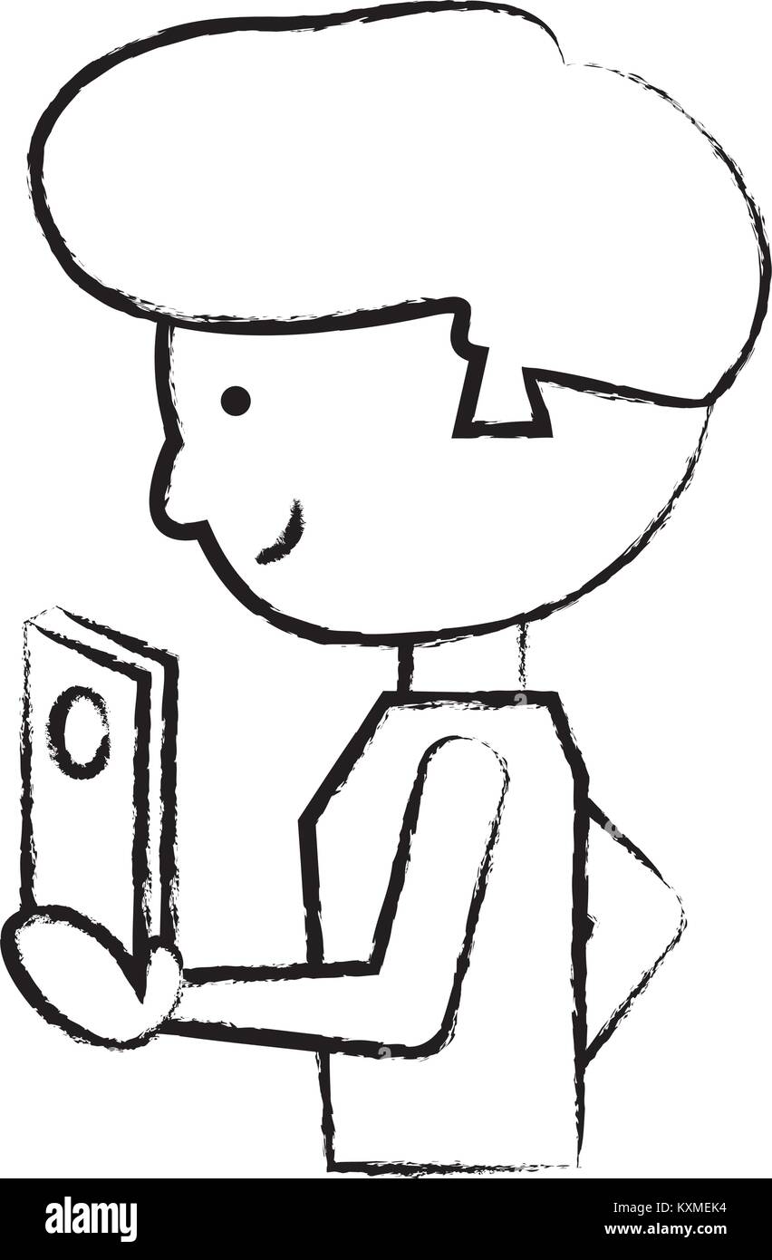 Man text message home Black and White Stock Photos & Images - Alamy