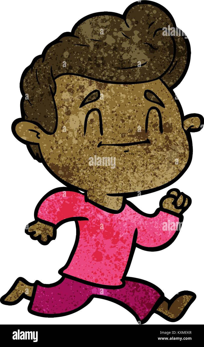 happy cartoon man exercising Stock Vector Image & Art - Alamy