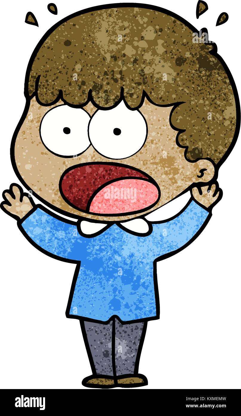 cartoon shocked man Stock Vector Image & Art - Alamy