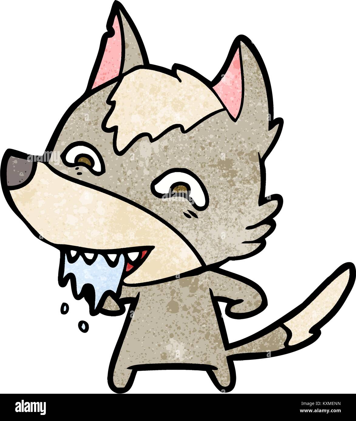 cartoon hungry wolf Stock Vector Image & Art - Alamy