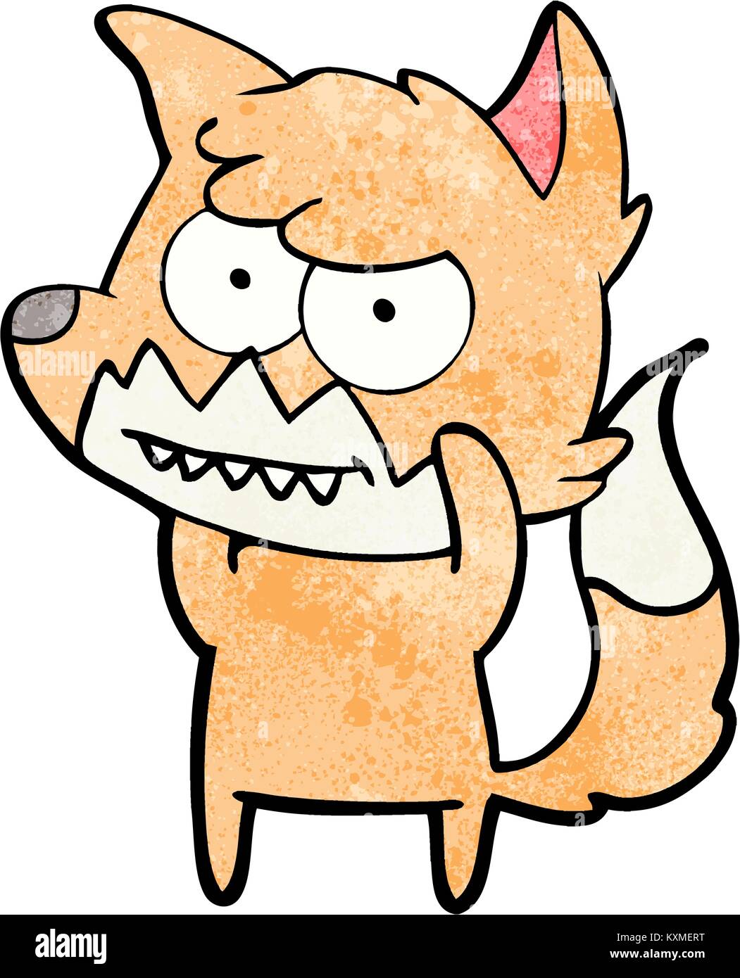 cartoon grinning fox Stock Vector Image & Art - Alamy