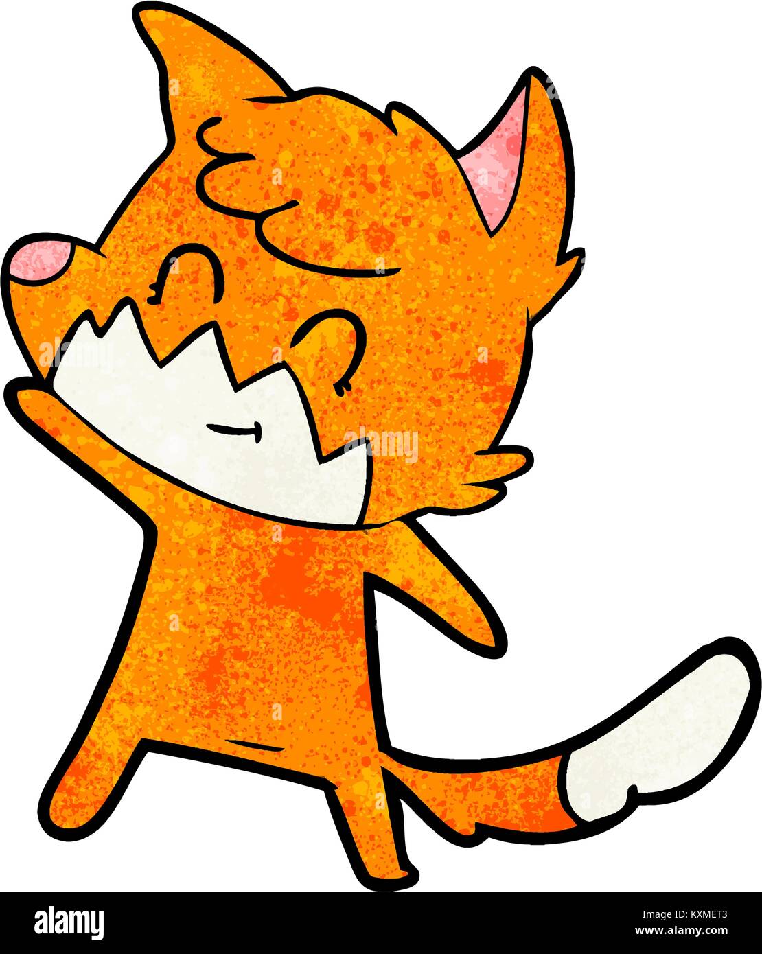 cartoon friendly fox Stock Vector Image & Art - Alamy
