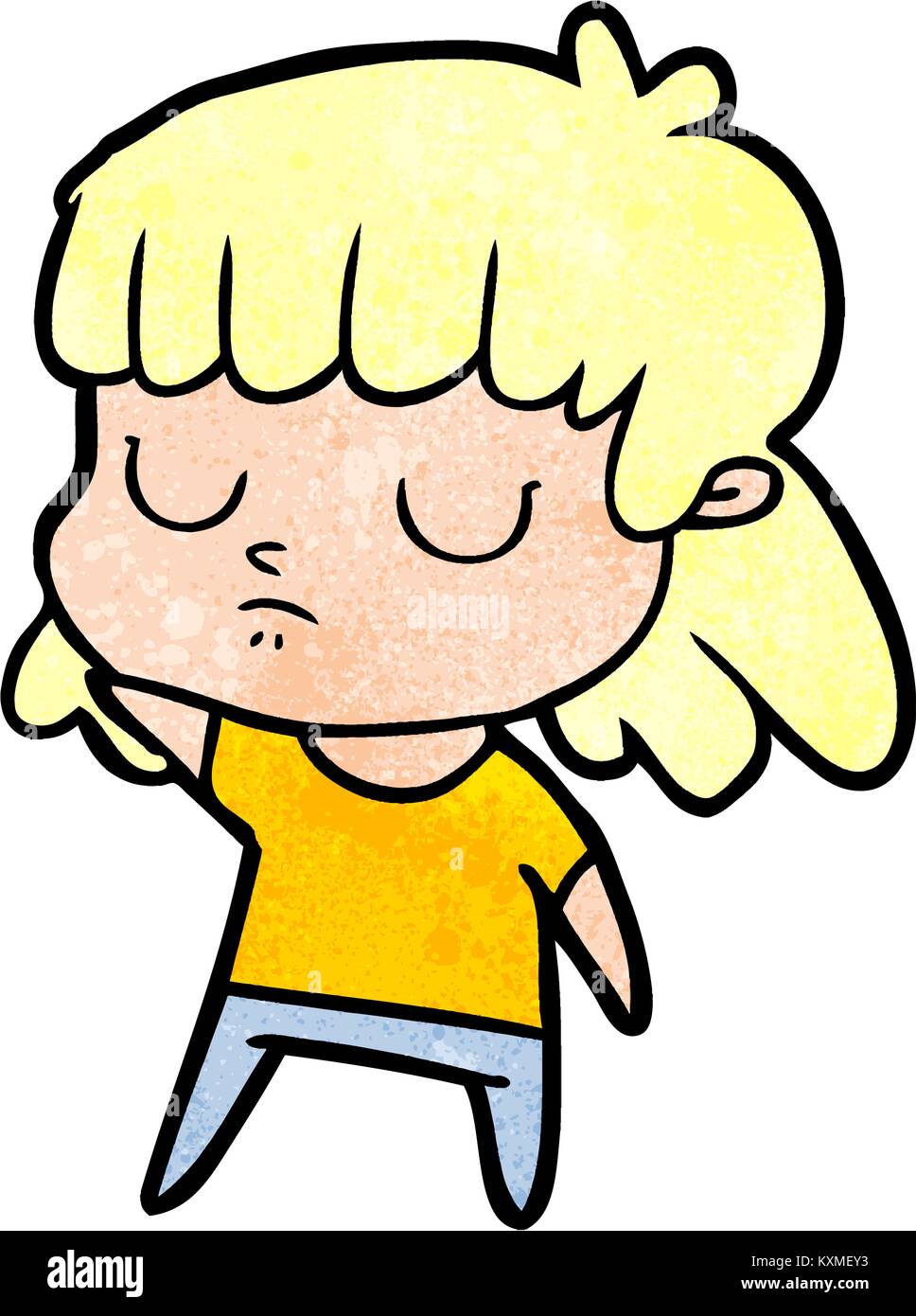 cartoon indifferent woman Stock Vector Image & Art - Alamy