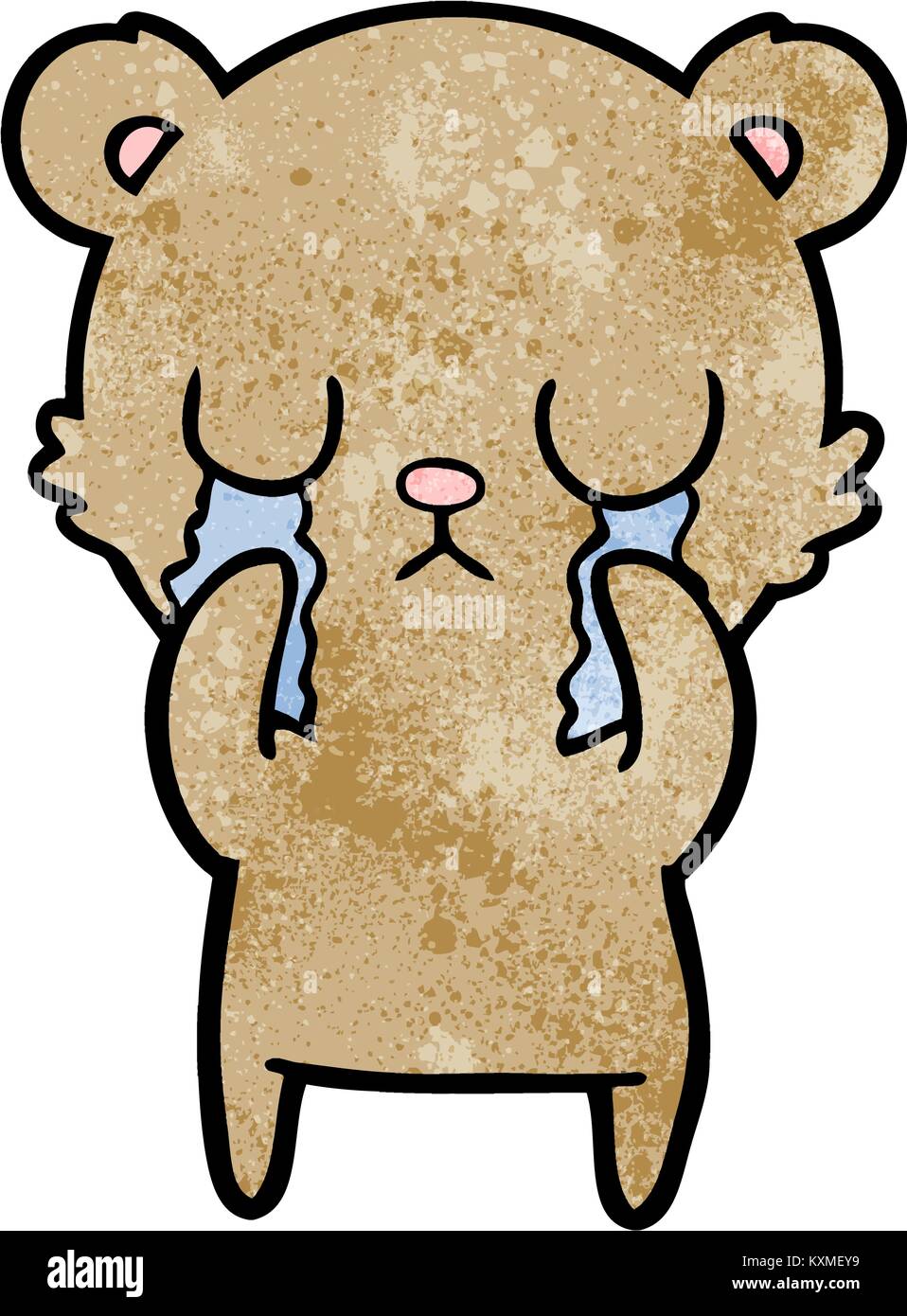 crying cartoon bear Stock Vector Image & Art - Alamy