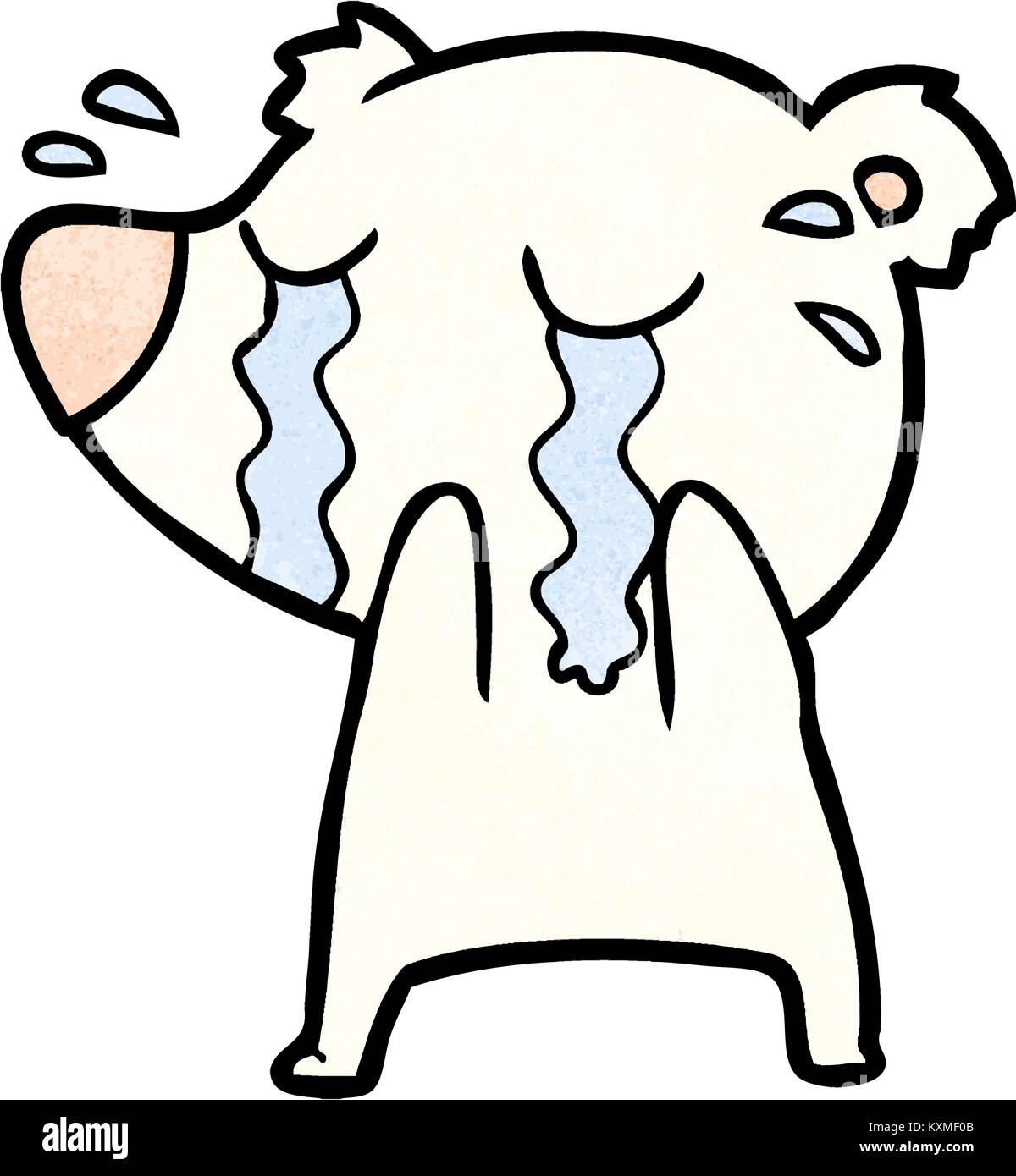 cartoon crying polar bear Stock Vector Image & Art - Alamy