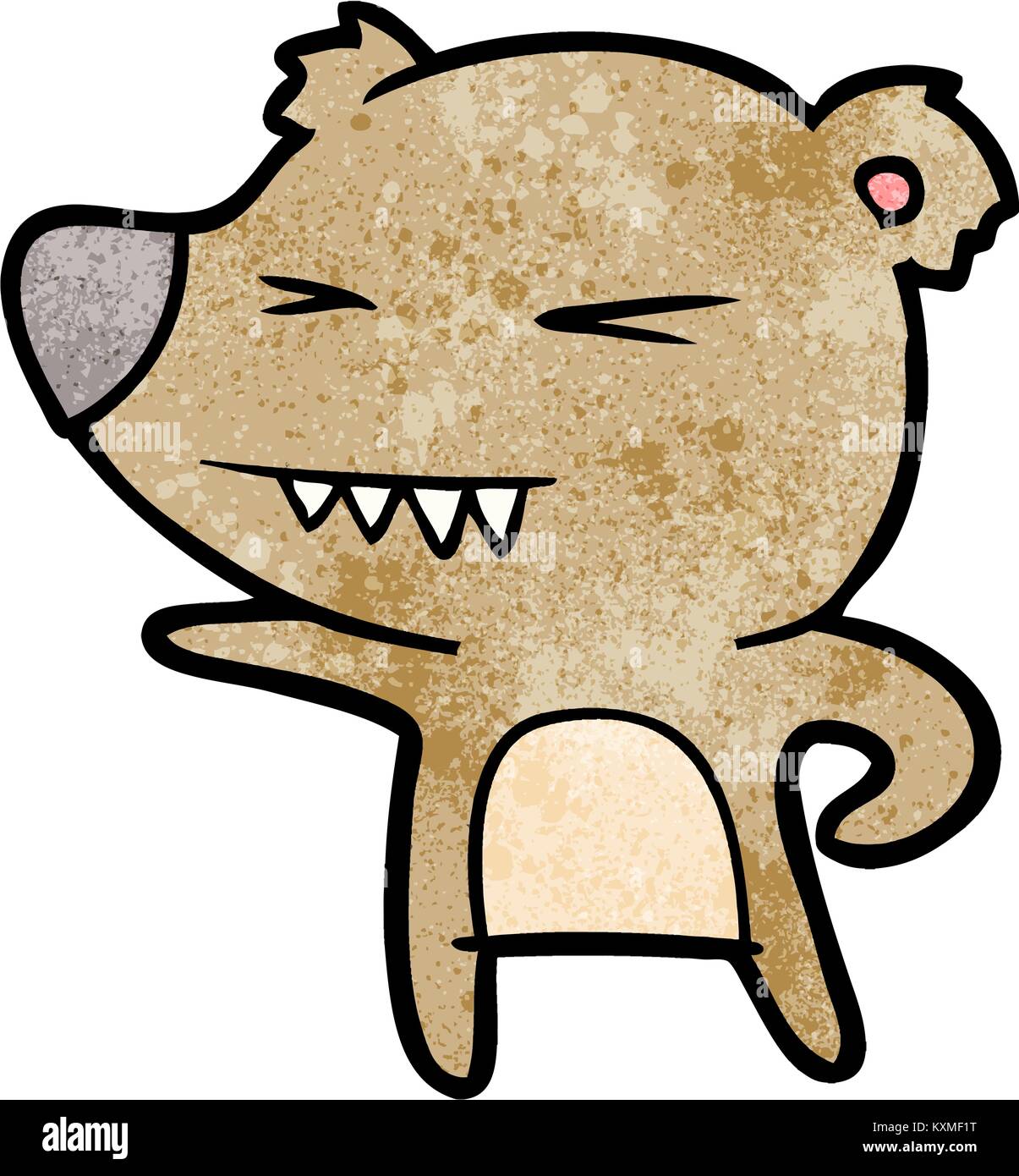 angry bear cartoon Stock Vector Image & Art - Alamy