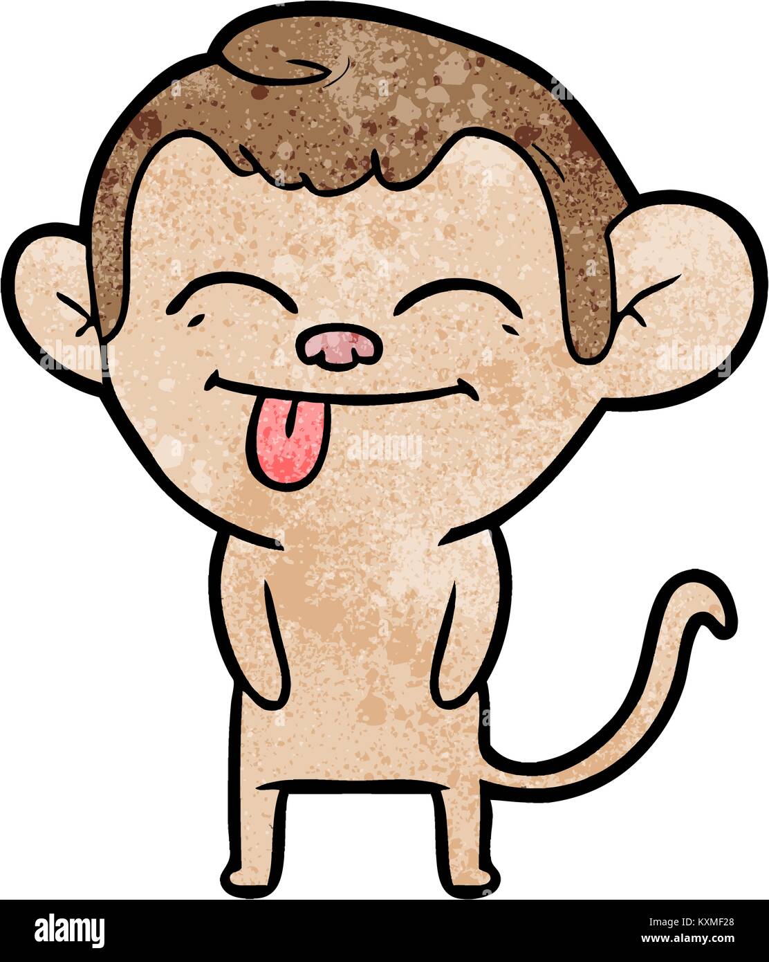 funny cartoon monkey Stock Vector Image & Art - Alamy