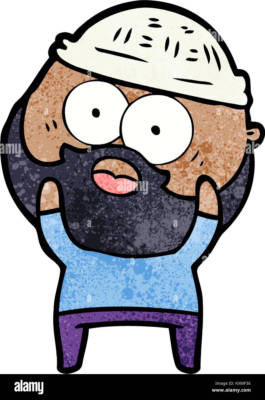 cartoon bearded man Stock Vector Image & Art - Alamy