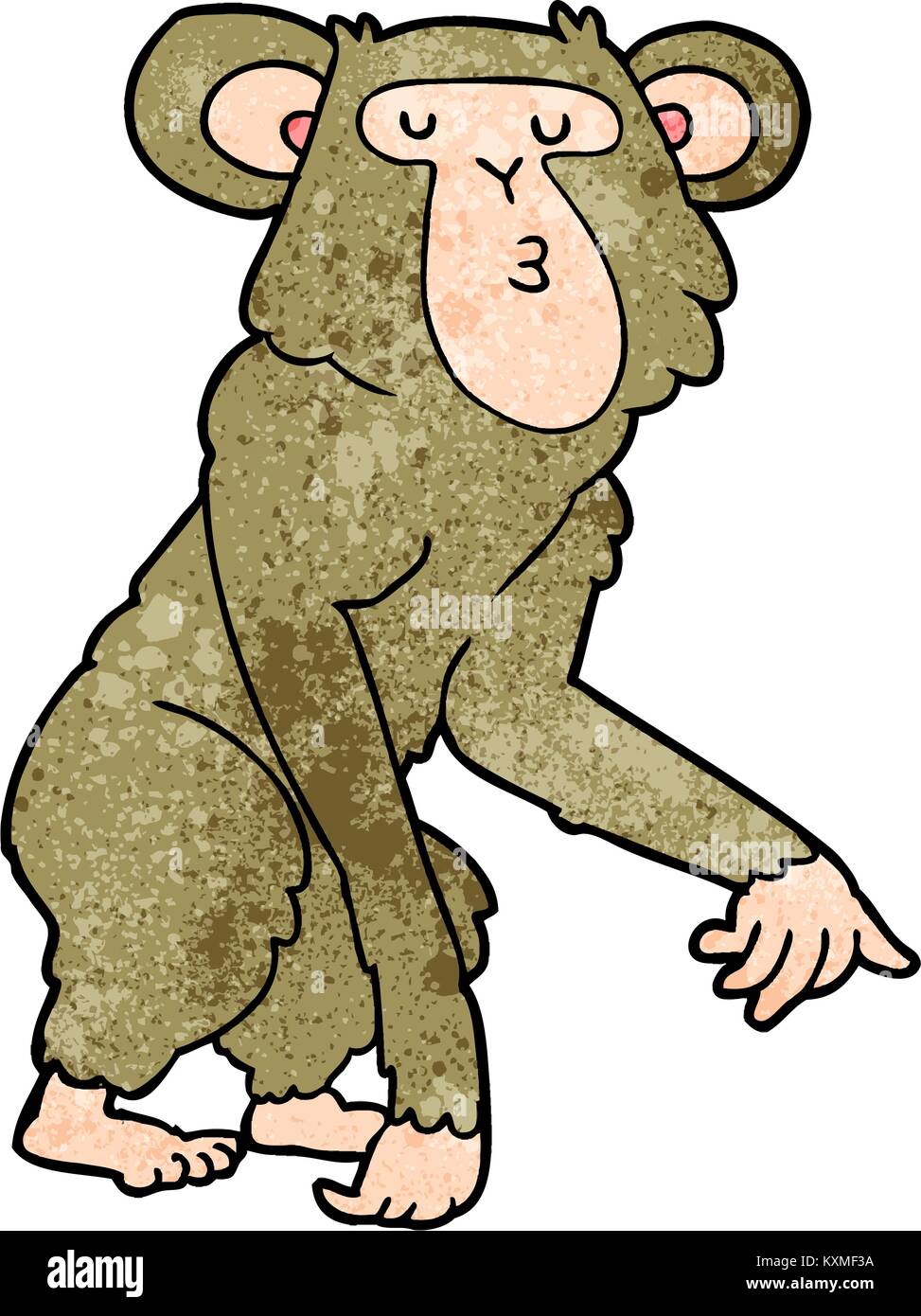 Chimpanzee Illustration High Resolution Stock Photography and Images ...