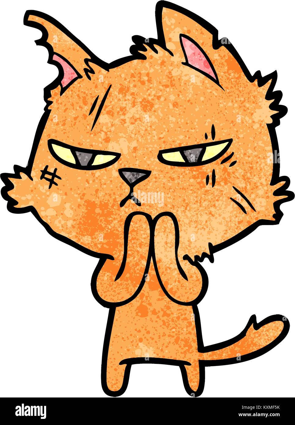 tough cartoon cat Stock Vector Image & Art - Alamy