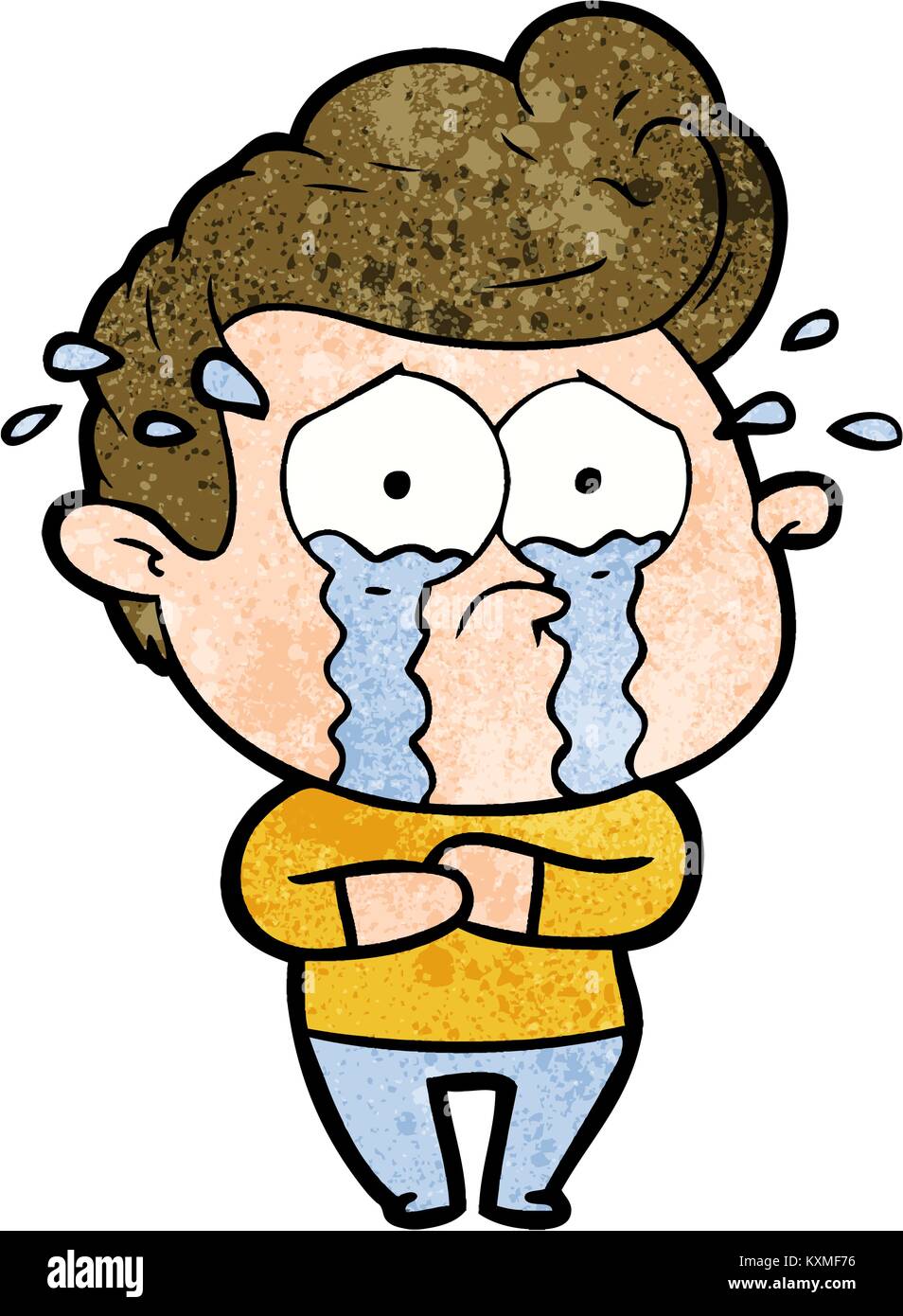 cartoon crying man Stock Vector Image & Art - Alamy