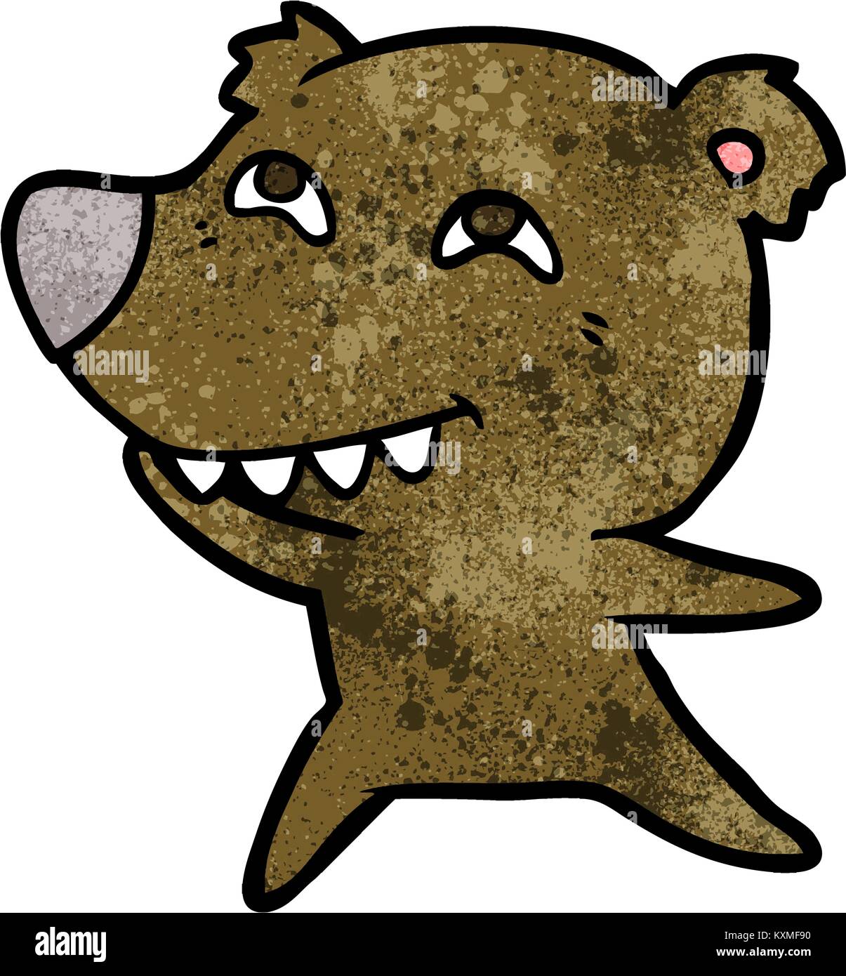 cartoon bear showing teeth Stock Vector Image & Art - Alamy