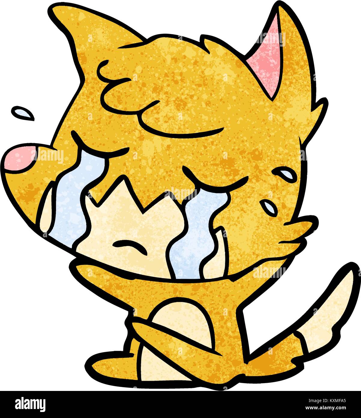 crying fox cartoon Stock Vector Image & Art - Alamy