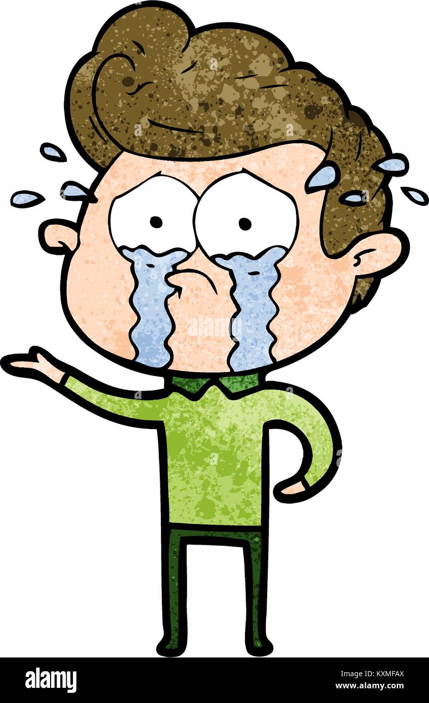 cartoon crying man Stock Vector Image & Art - Alamy