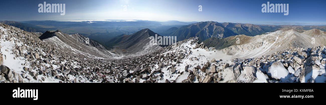 panorama from the summit of Mount Princeton in the Collegiate Peaks in ...