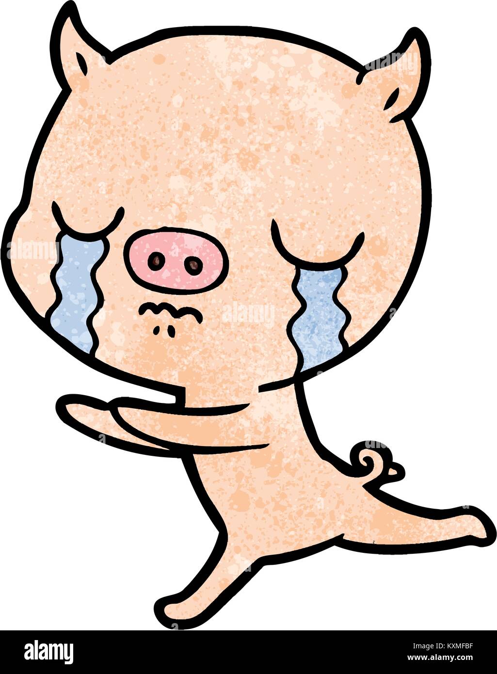 cartoon pig crying Stock Vector Image & Art - Alamy