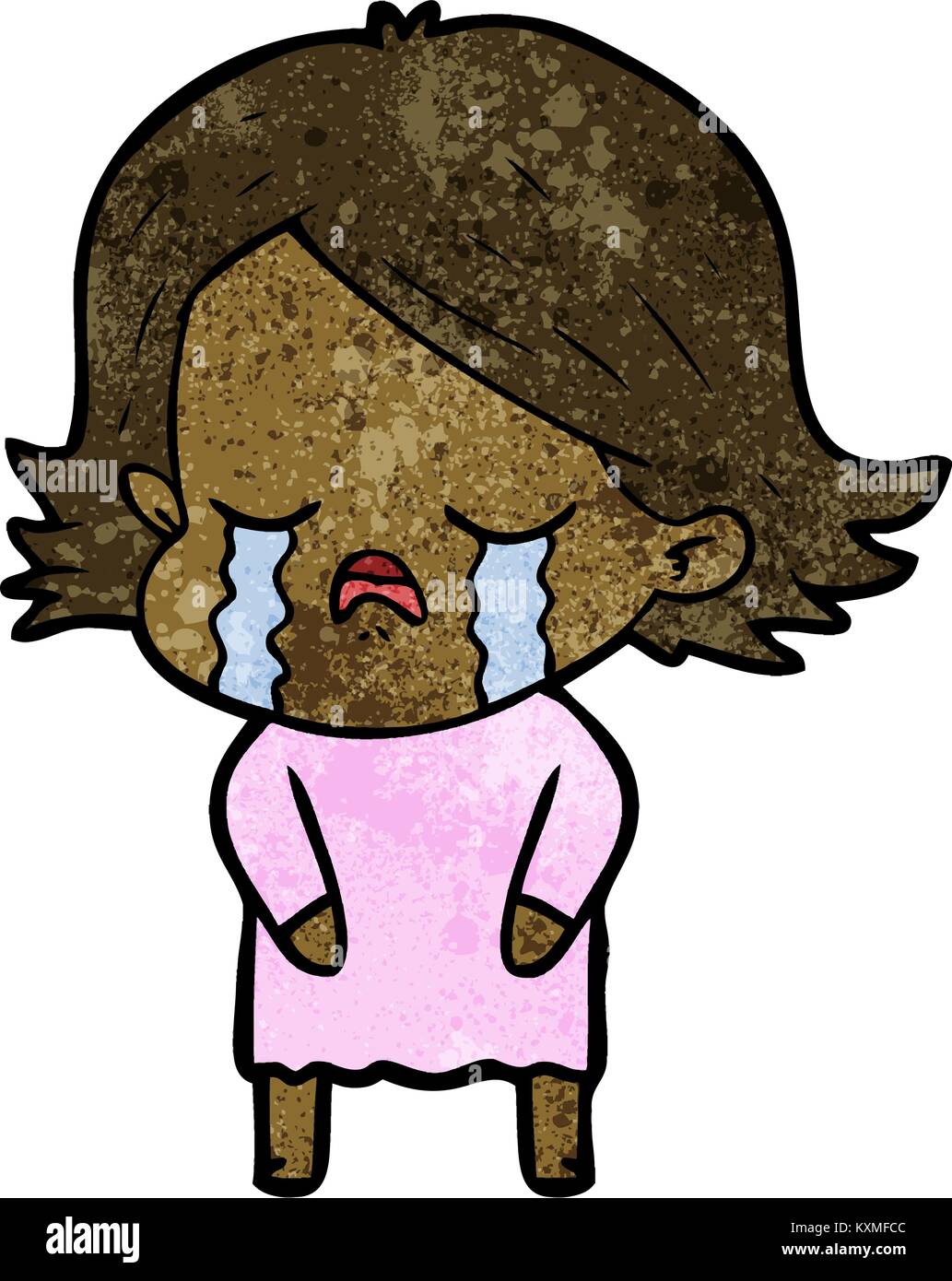 cartoon girl crying Stock Vector Image & Art - Alamy