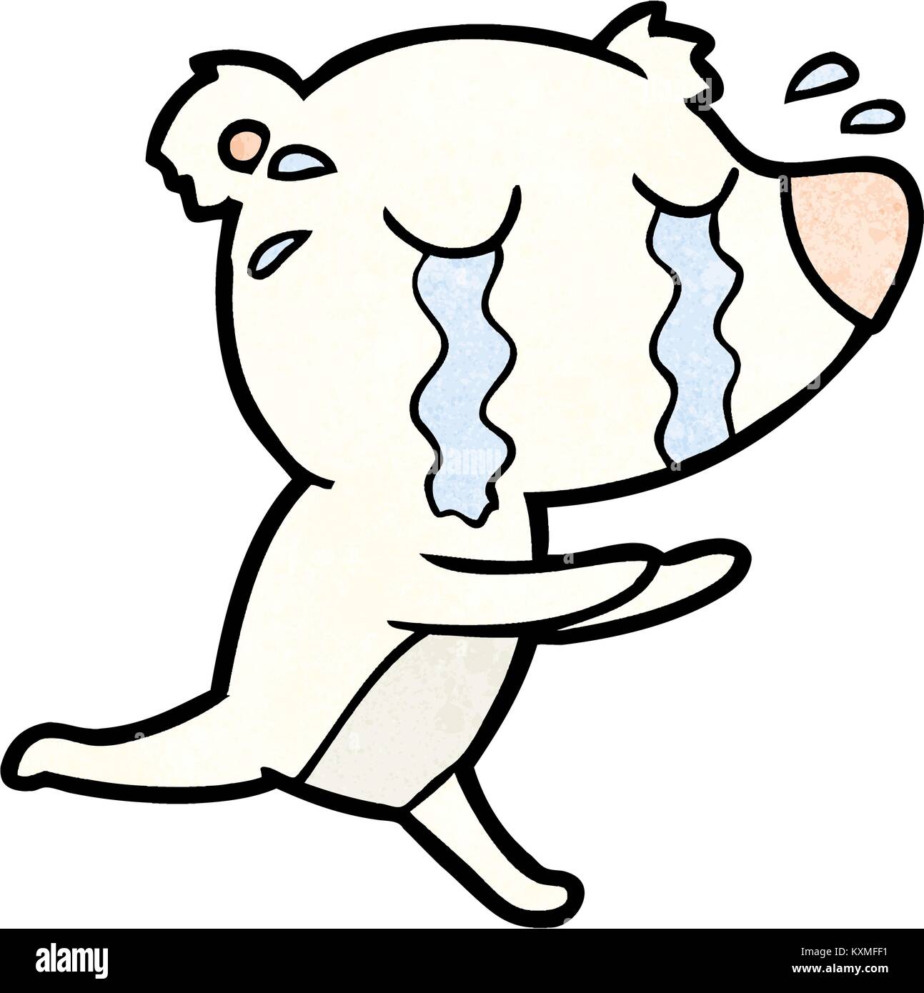 cartoon crying polar bear Stock Vector Image & Art - Alamy