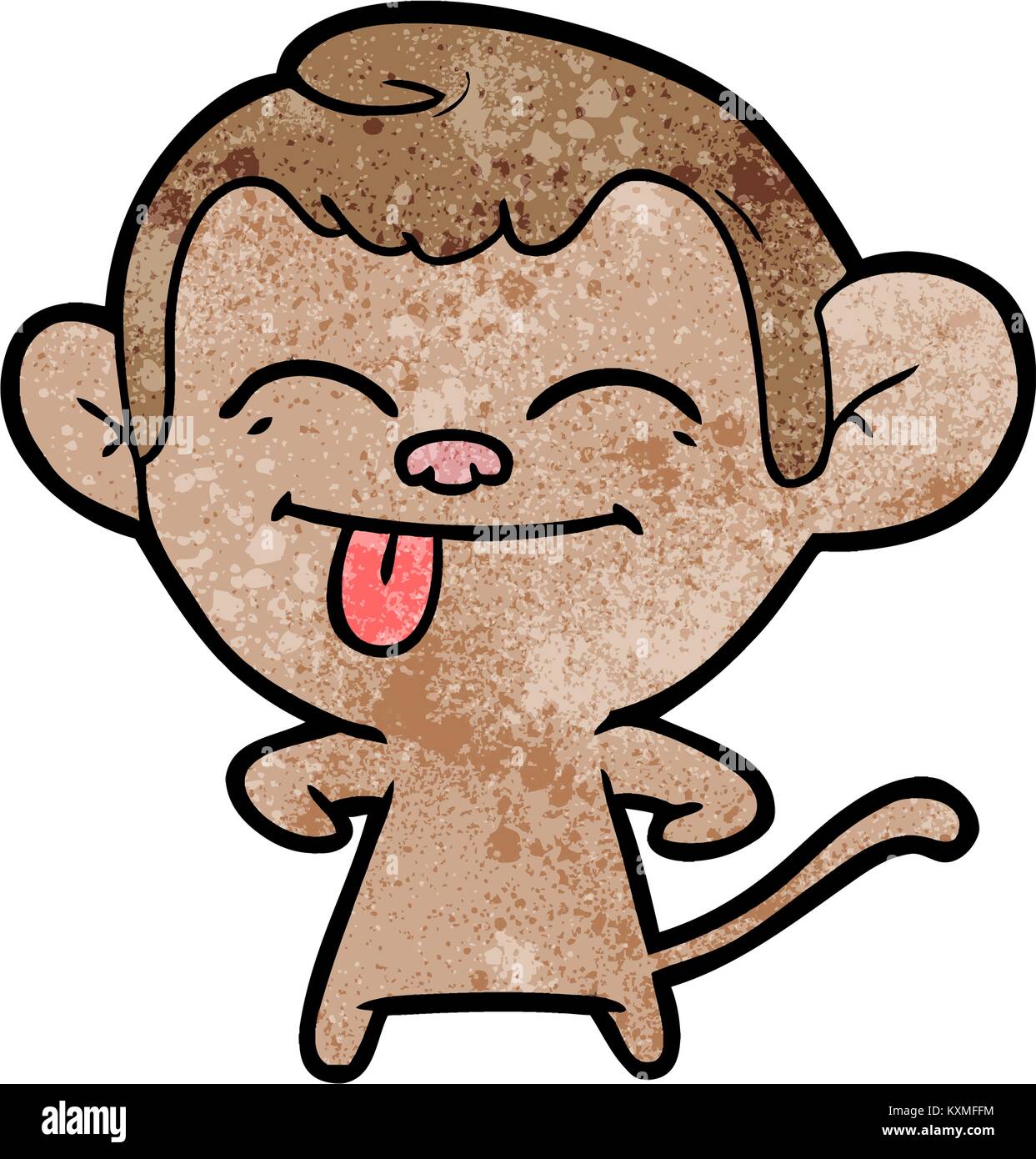 funny cartoon monkey Stock Vector Image & Art - Alamy