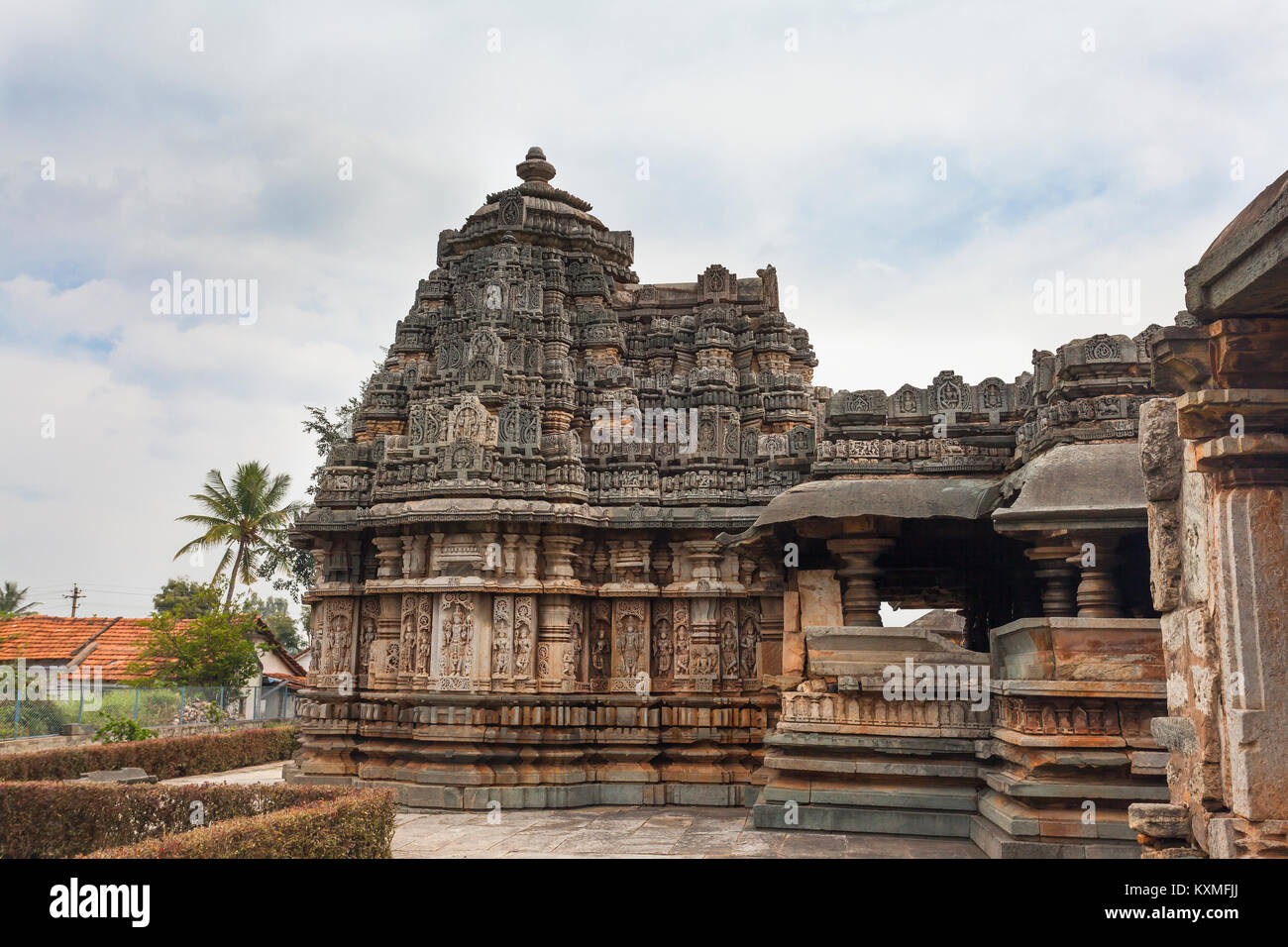 India, Karnataka, Belavadi, Veera Narayana Temple Stock Photo - Alamy
