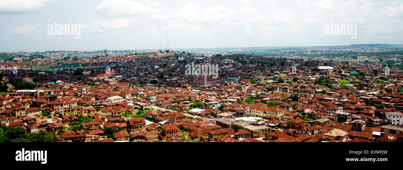 aerial shot of the abeokuta town in Ogun state, Nigeria Stock Photo - Alamy