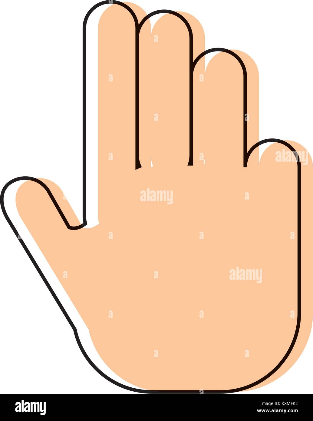 human hand icon Stock Vector Image & Art - Alamy