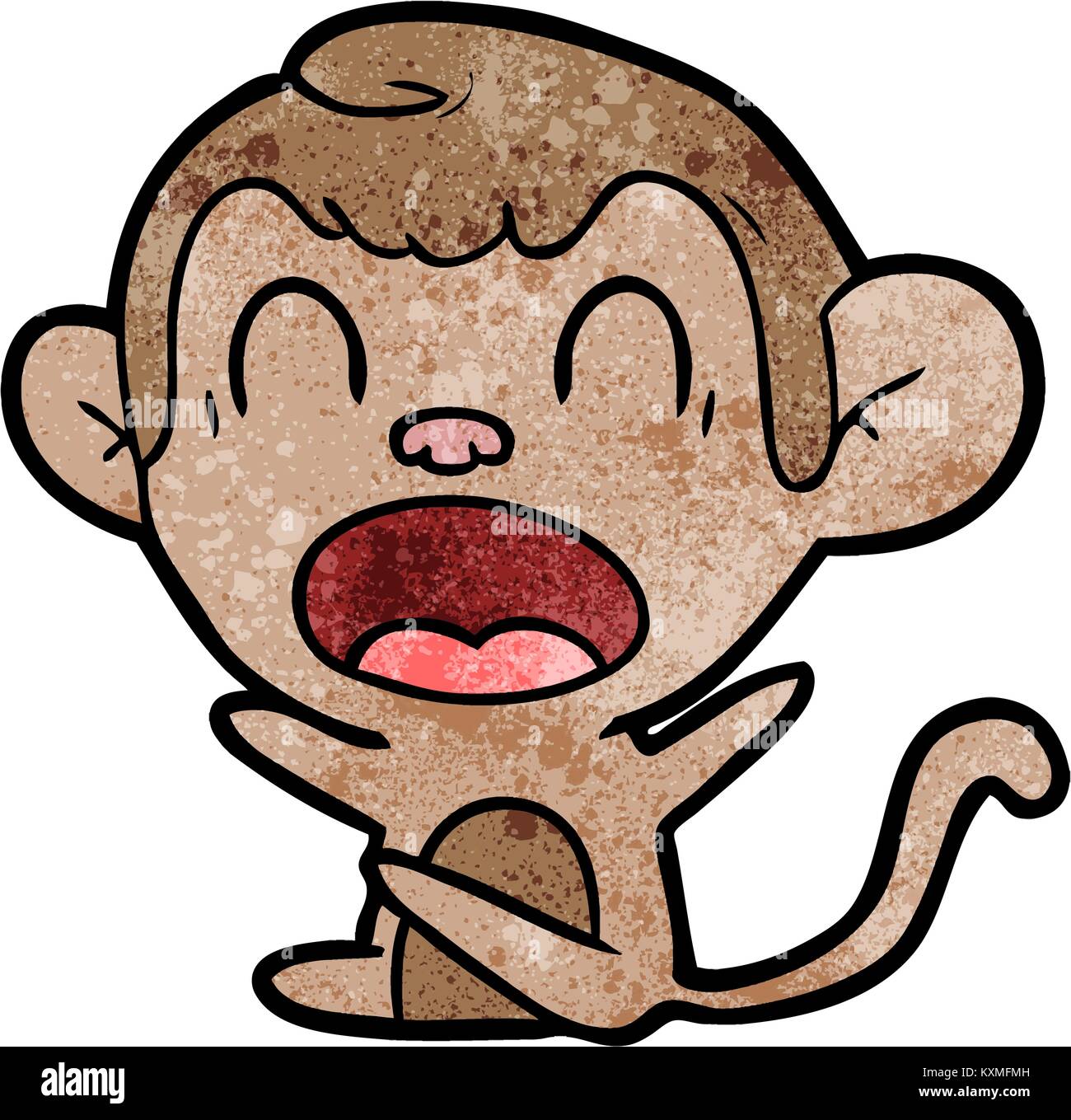 shouting cartoon monkey Stock Vector Image & Art - Alamy