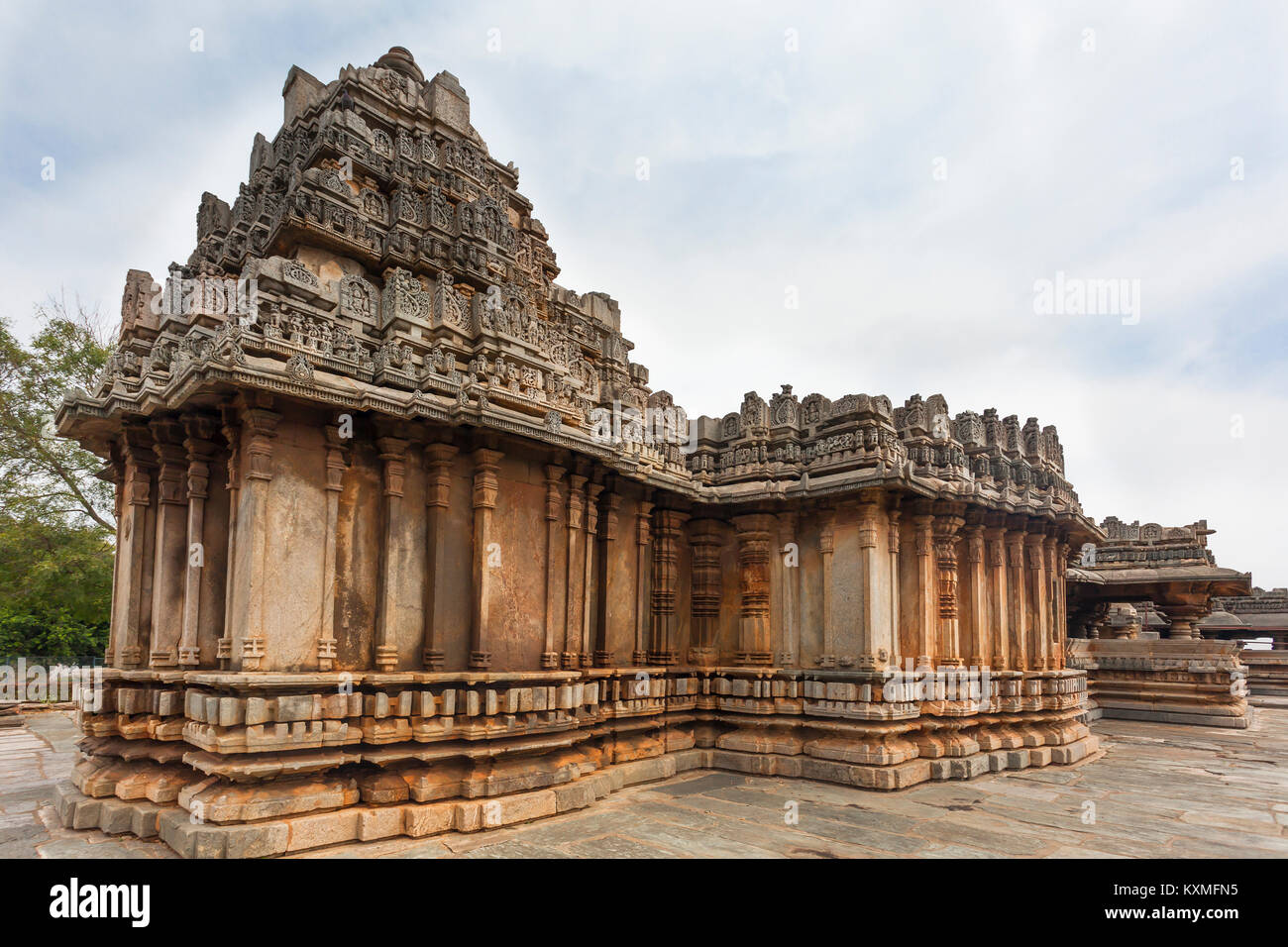 India, Karnataka, Belavadi, Veera Narayana Temple Stock Photo - Alamy