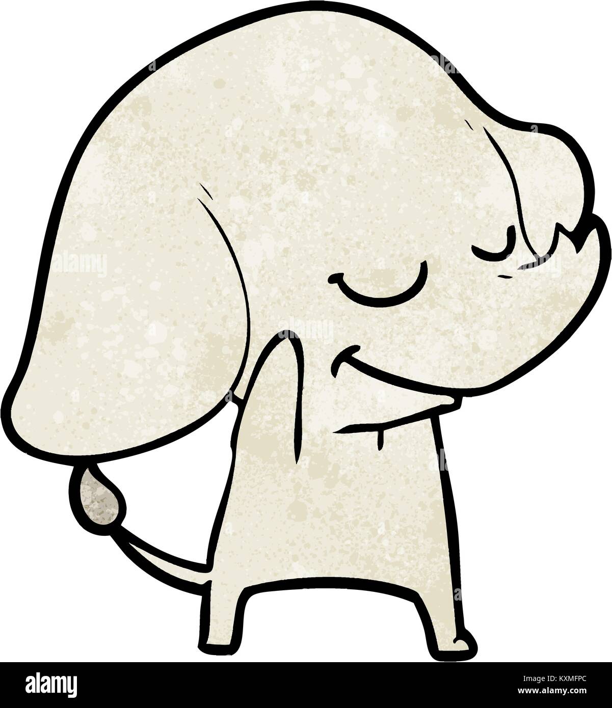cartoon smiling elephant Stock Vector Image & Art - Alamy