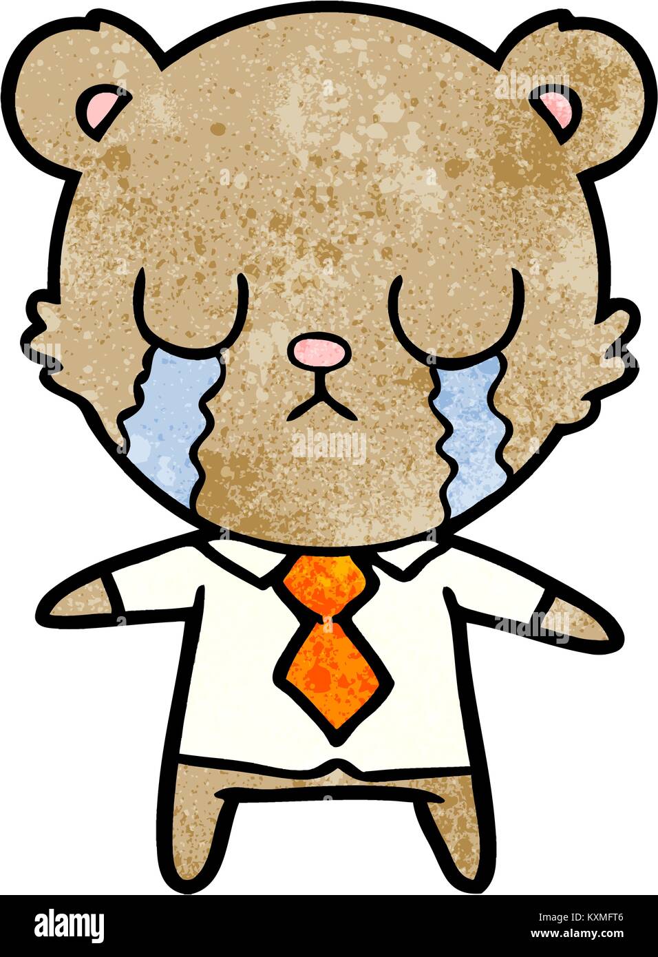 crying cartoon bear Stock Vector Image & Art - Alamy
