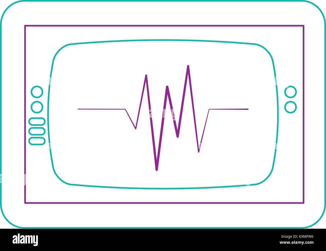 Ecg scan Stock Vector Images - Alamy