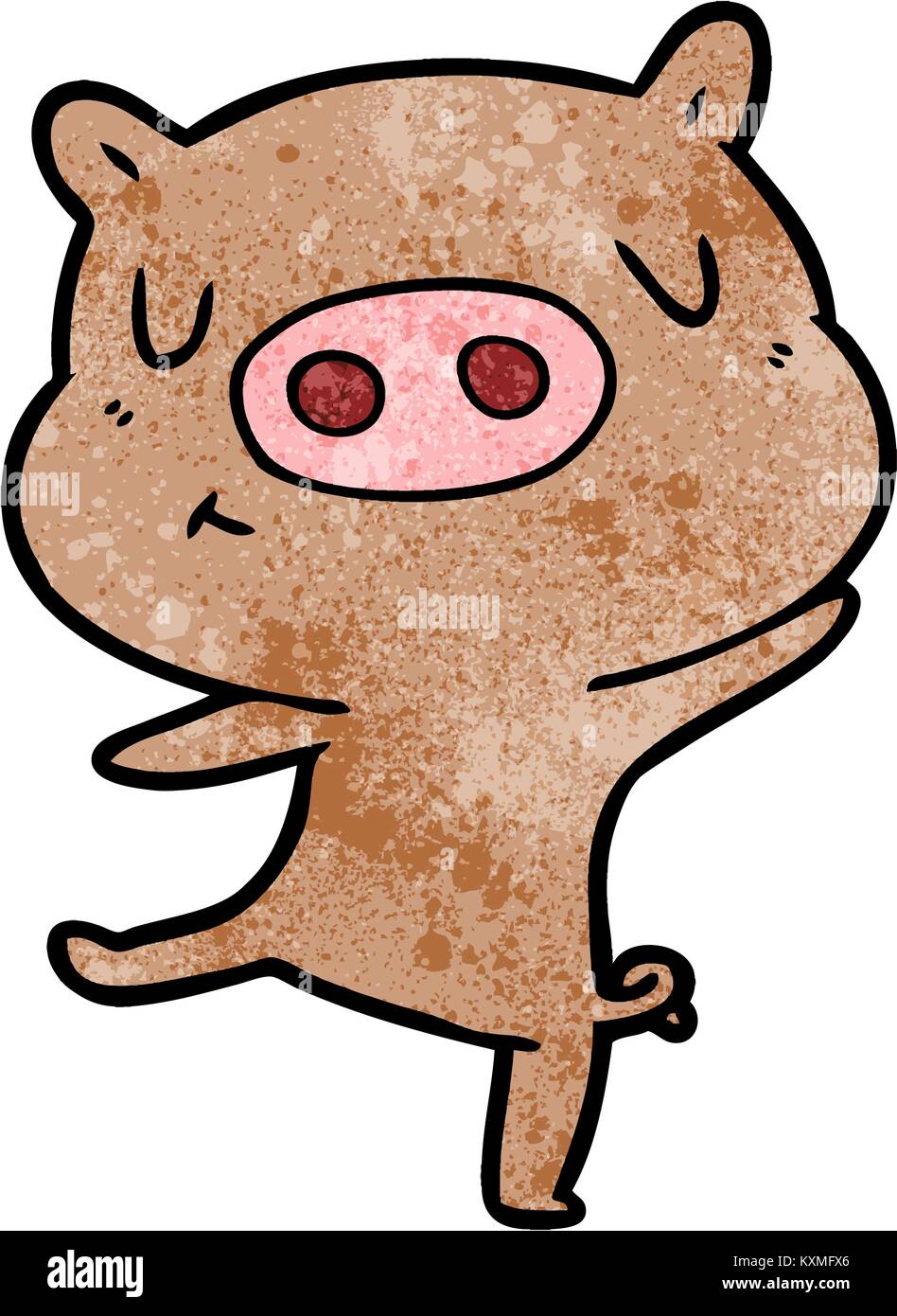 cartoon pig dancing Stock Vector Image & Art - Alamy