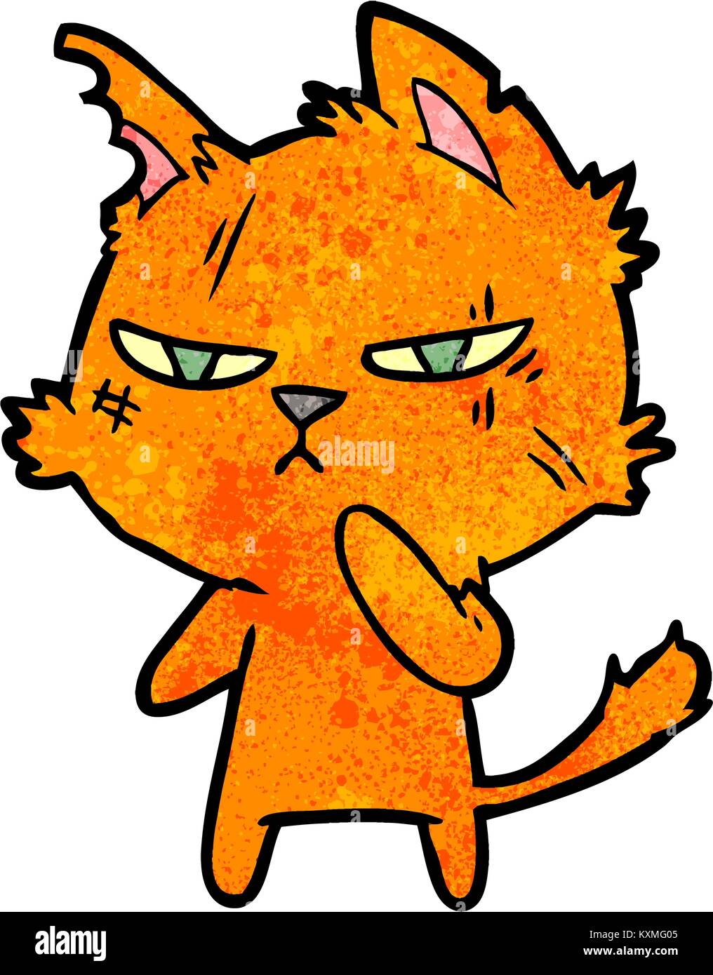 tough cartoon cat Stock Vector Image & Art - Alamy