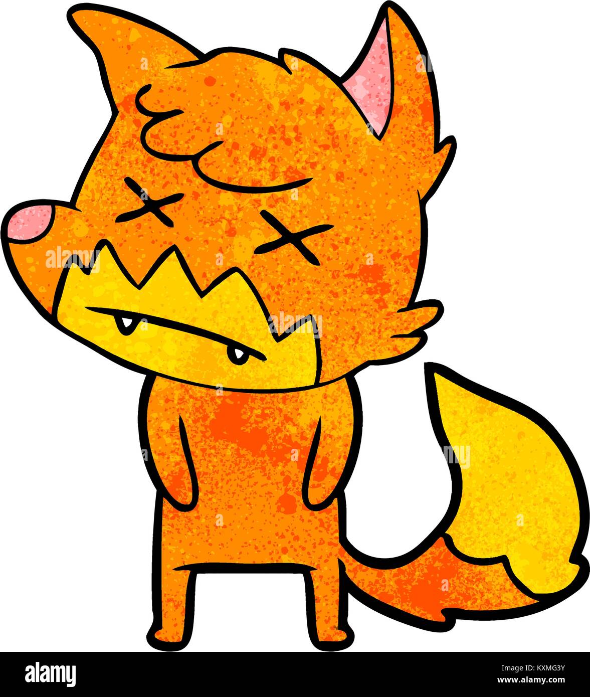 cartoon dead fox Stock Vector Image & Art - Alamy