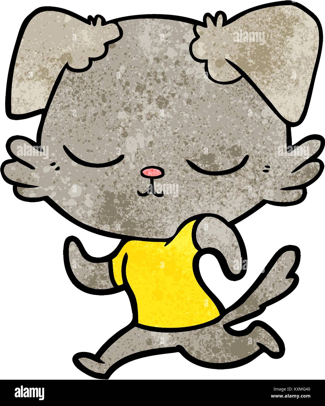 cute cartoon dog running Stock Vector Image & Art - Alamy