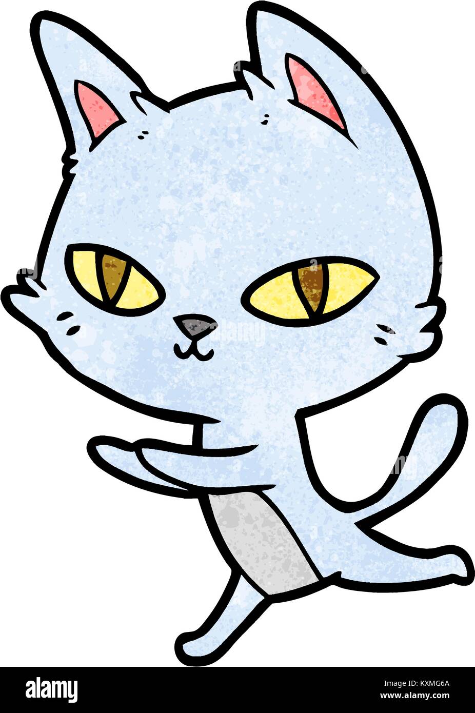 cartoon cat staring Stock Vector Image & Art - Alamy