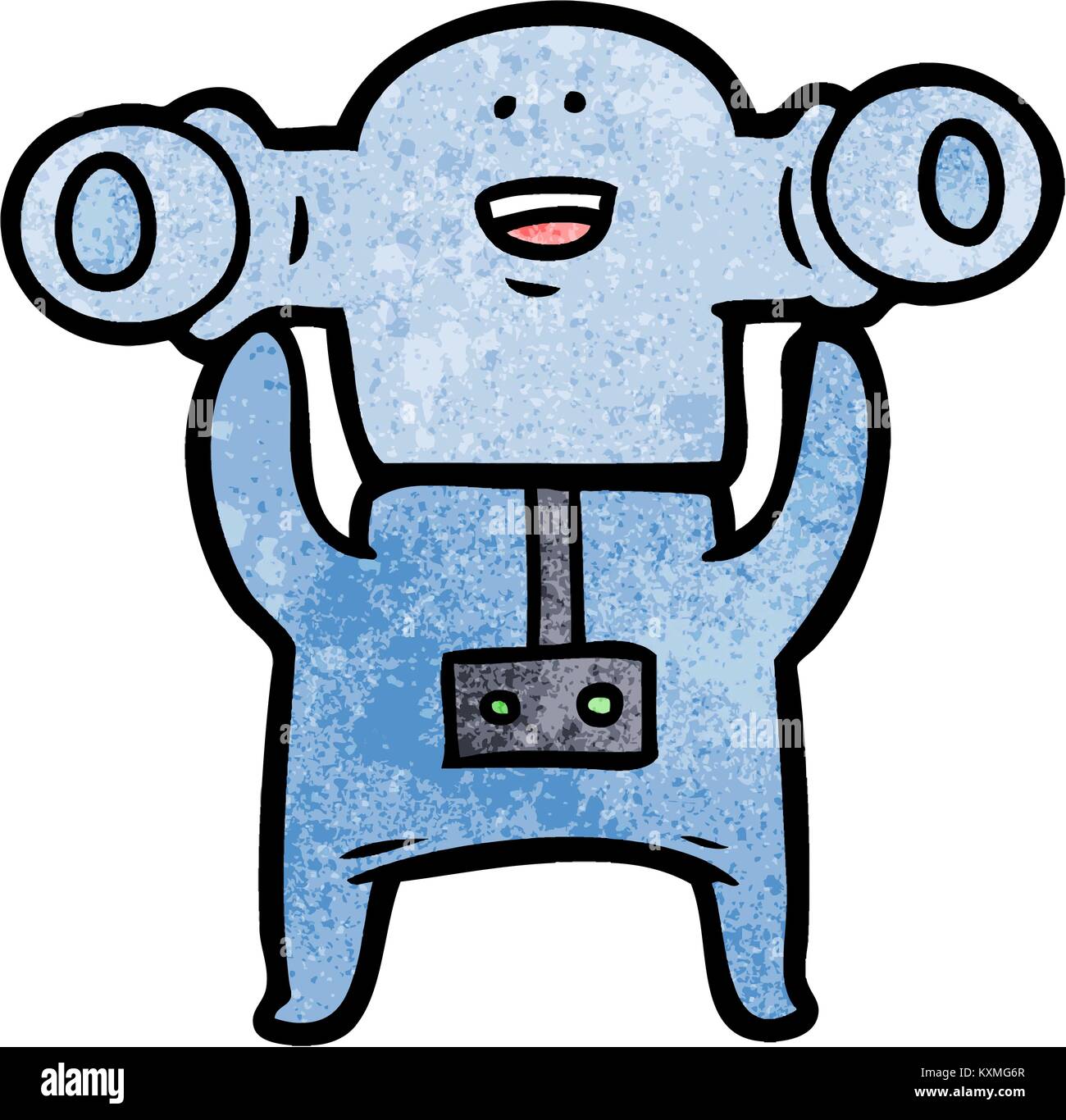 friendly cartoon alien waving Stock Vector Image & Art - Alamy