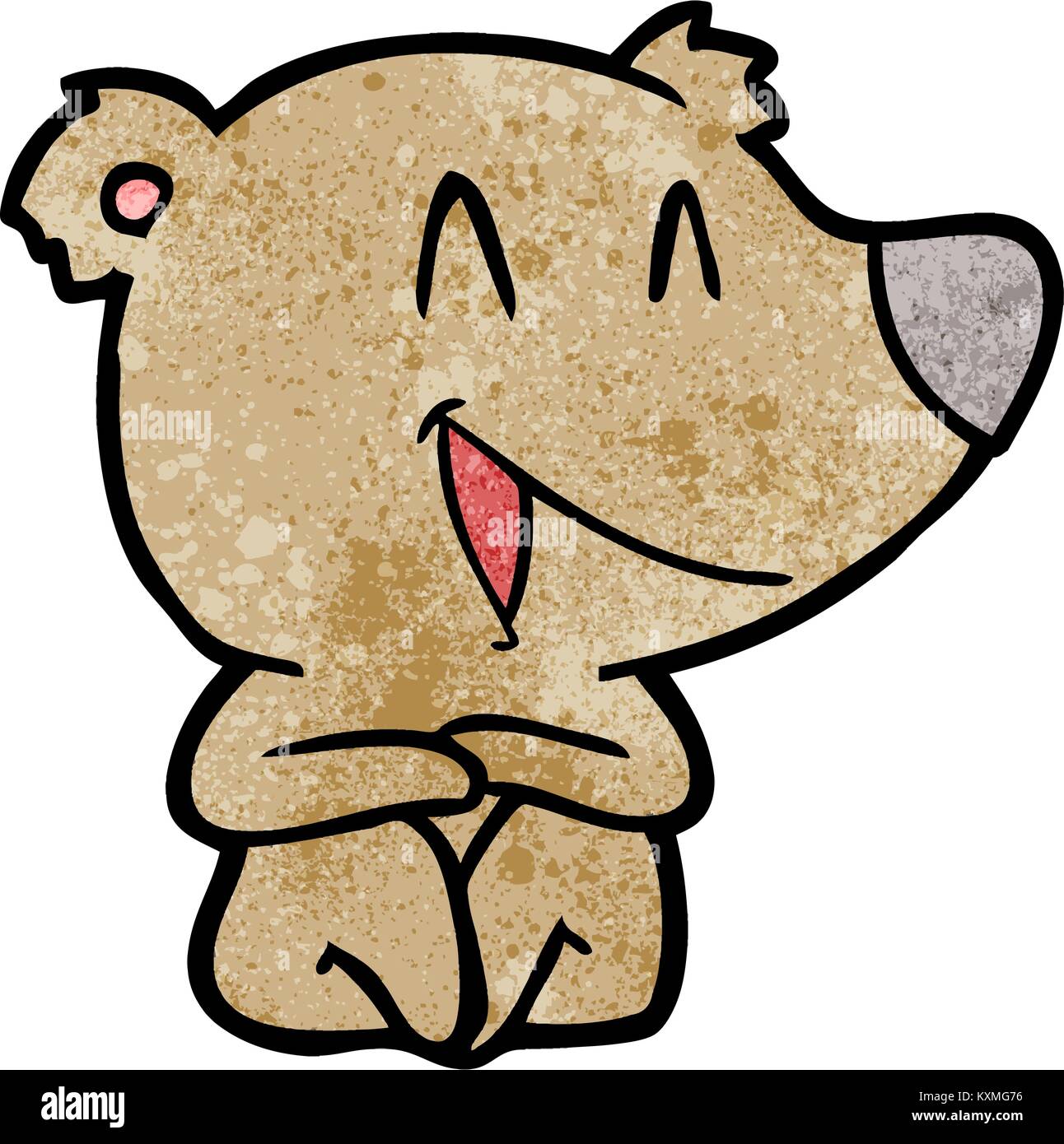 laughing bear cartoon Stock Vector Image & Art - Alamy