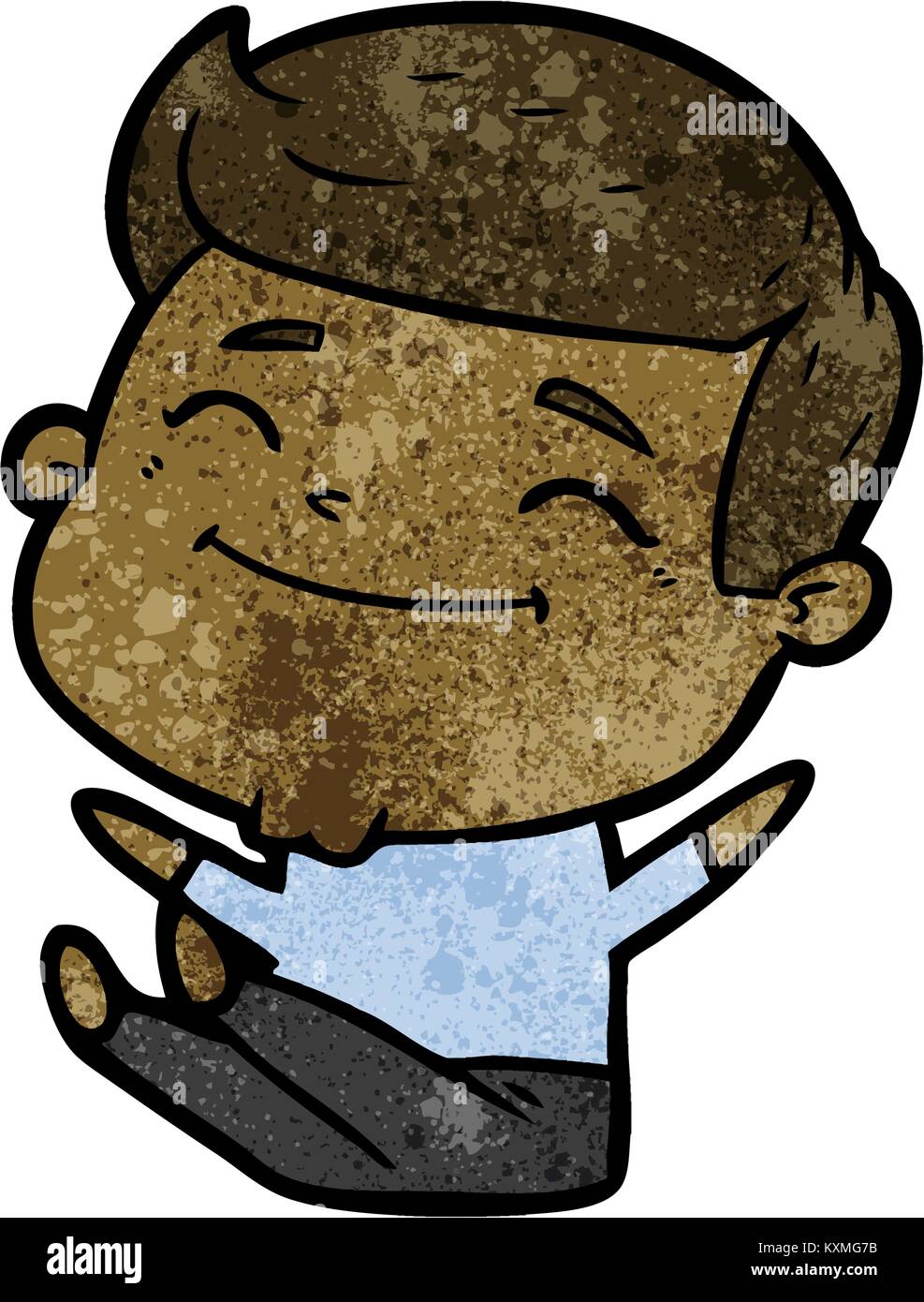 happy cartoon man Stock Vector Image & Art - Alamy