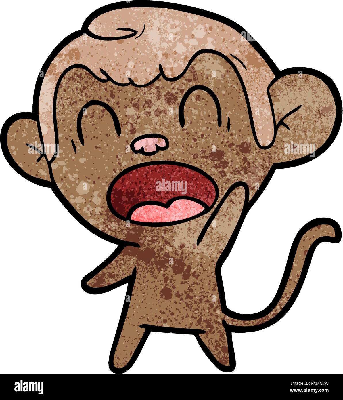 shouting cartoon monkey Stock Vector Image & Art - Alamy