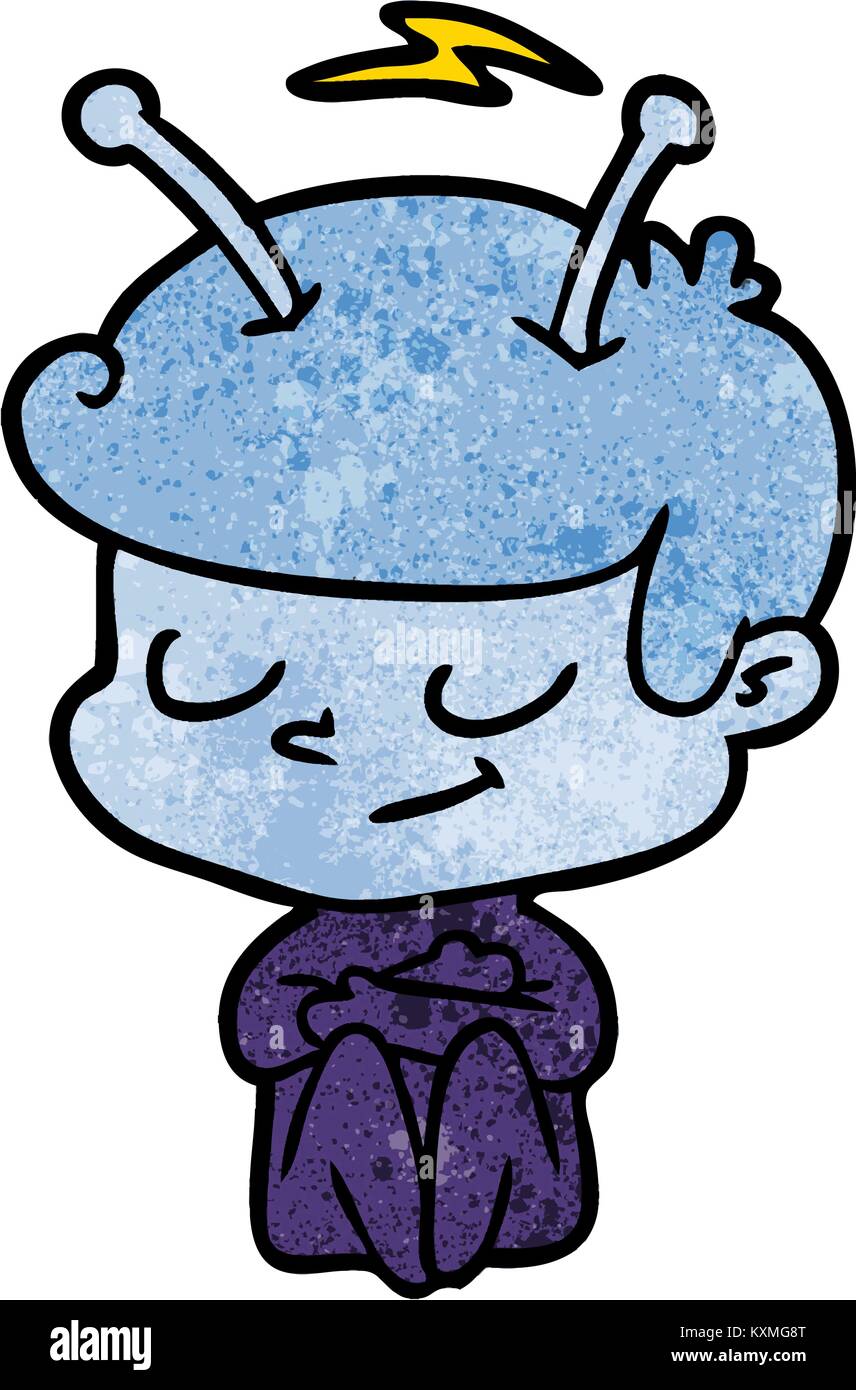 friendly cartoon spaceman Stock Vector Image & Art - Alamy